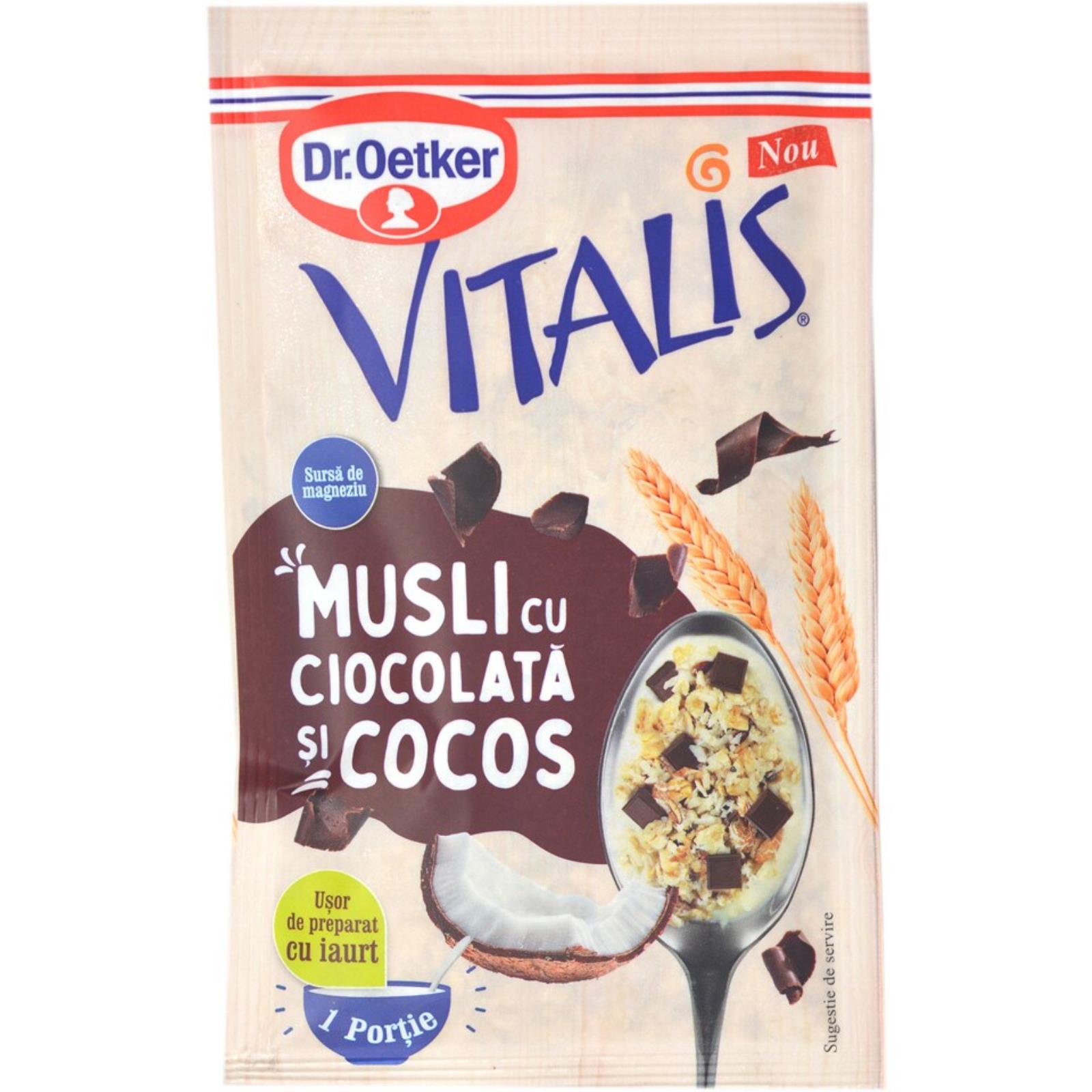 Dr. Oetker | Vitalis | Musli cocos si ciocolata 43g | Mega-image