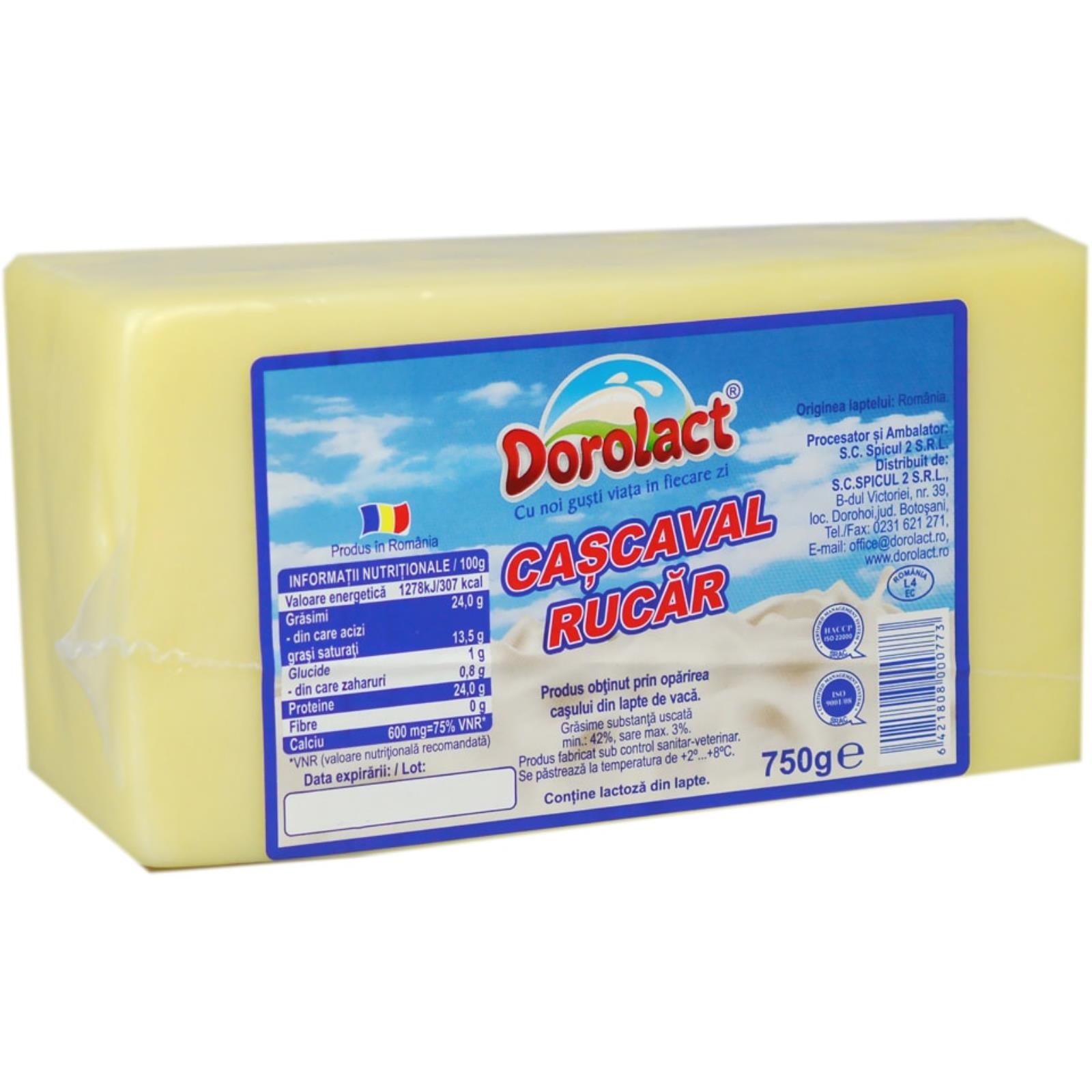 Dorolact | Cascaval Rucar 750g | Mega-image