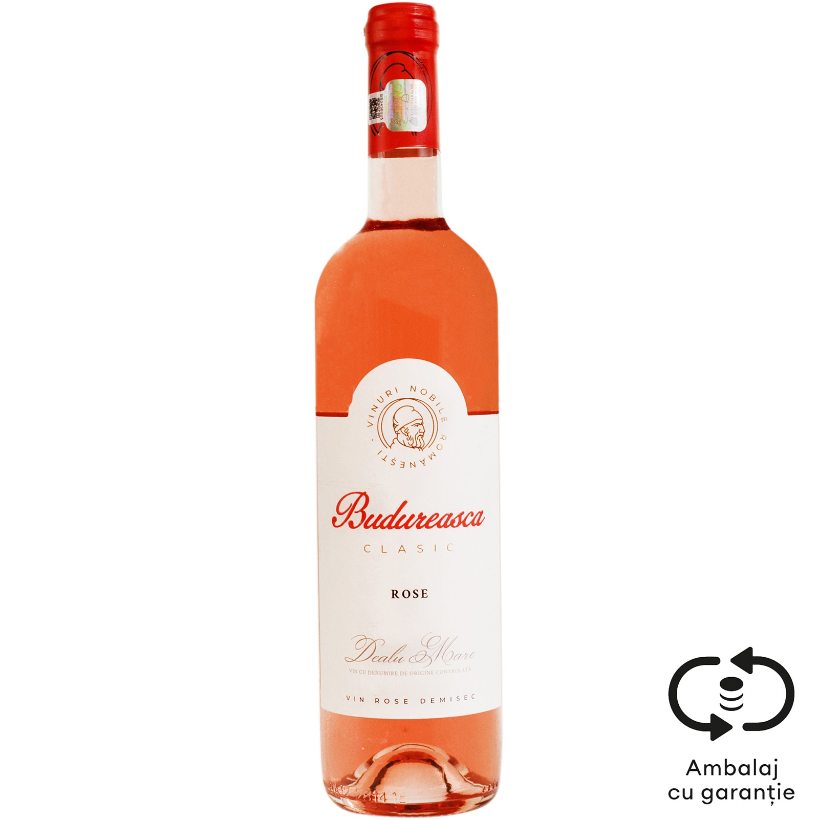 Budureasca | Vin roze demisec 0.75L | Mega-image