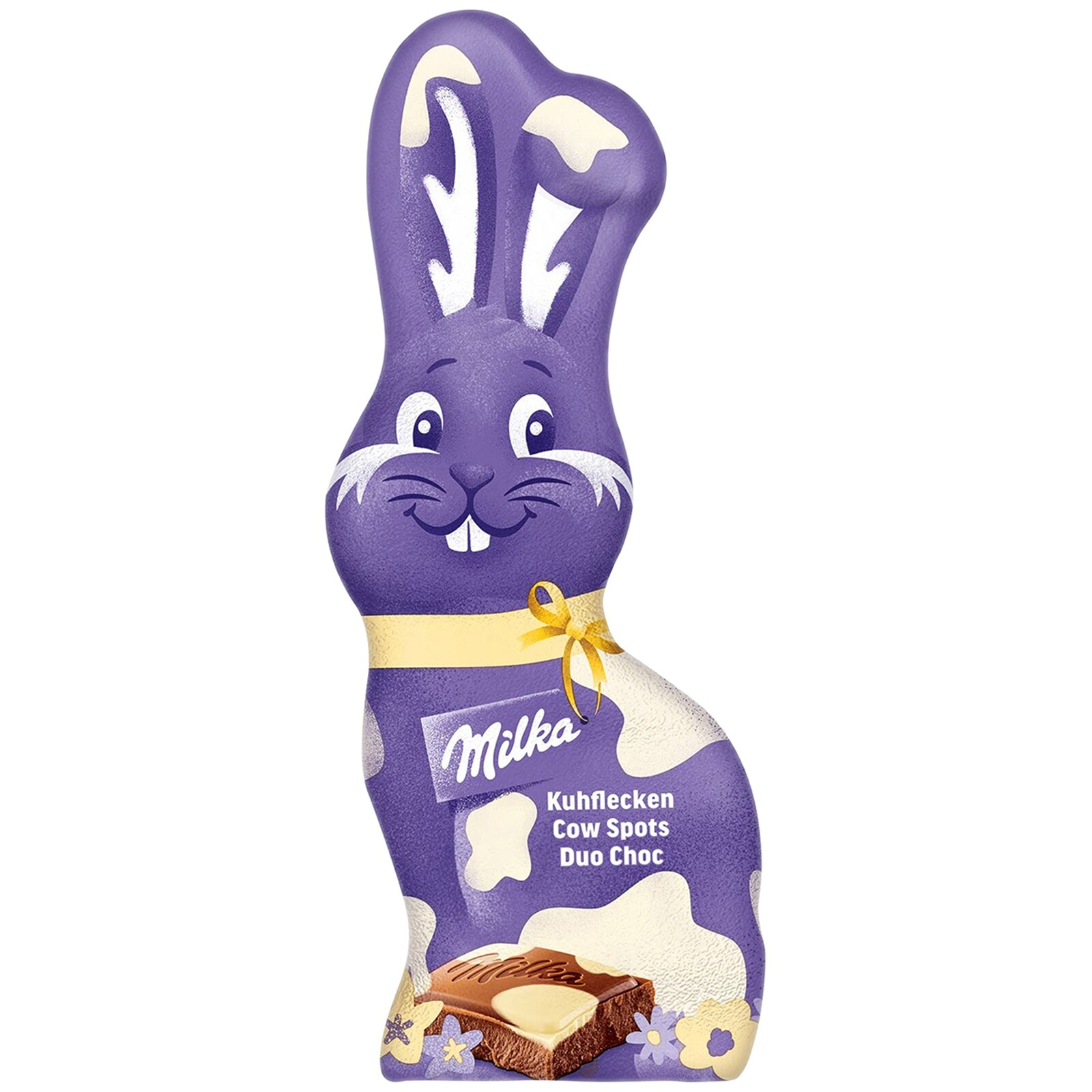 Milka | Iepuras de ciocolata cu lapte si ciocolata alba 100g | Mega-image