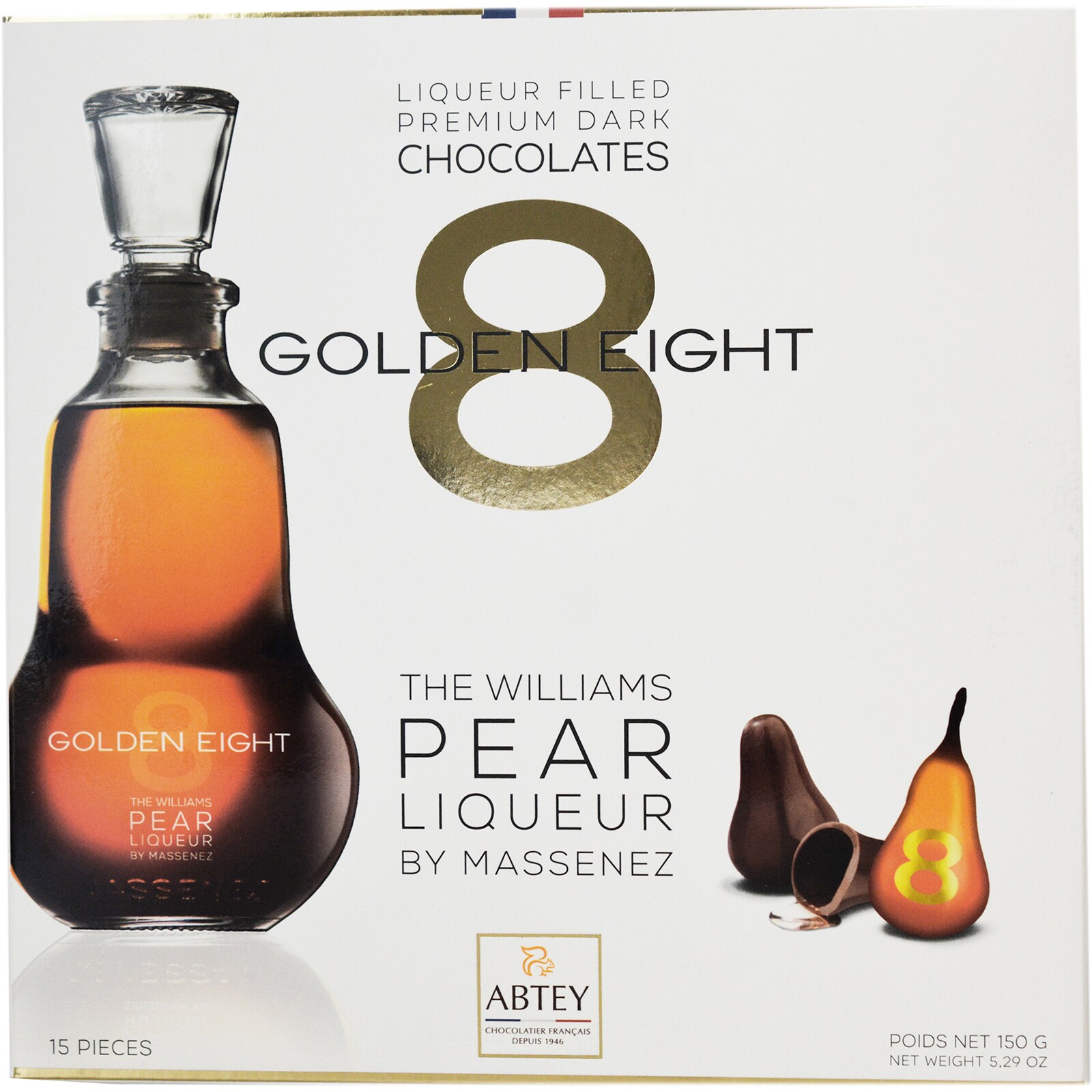 Abtey | Bomboane de ciocolata cu lichior de pere 150g | Mega-image