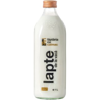 Laptaria cu caimac | Lapte de vaca 3.8-4.1% grasime 1L | Mega-image