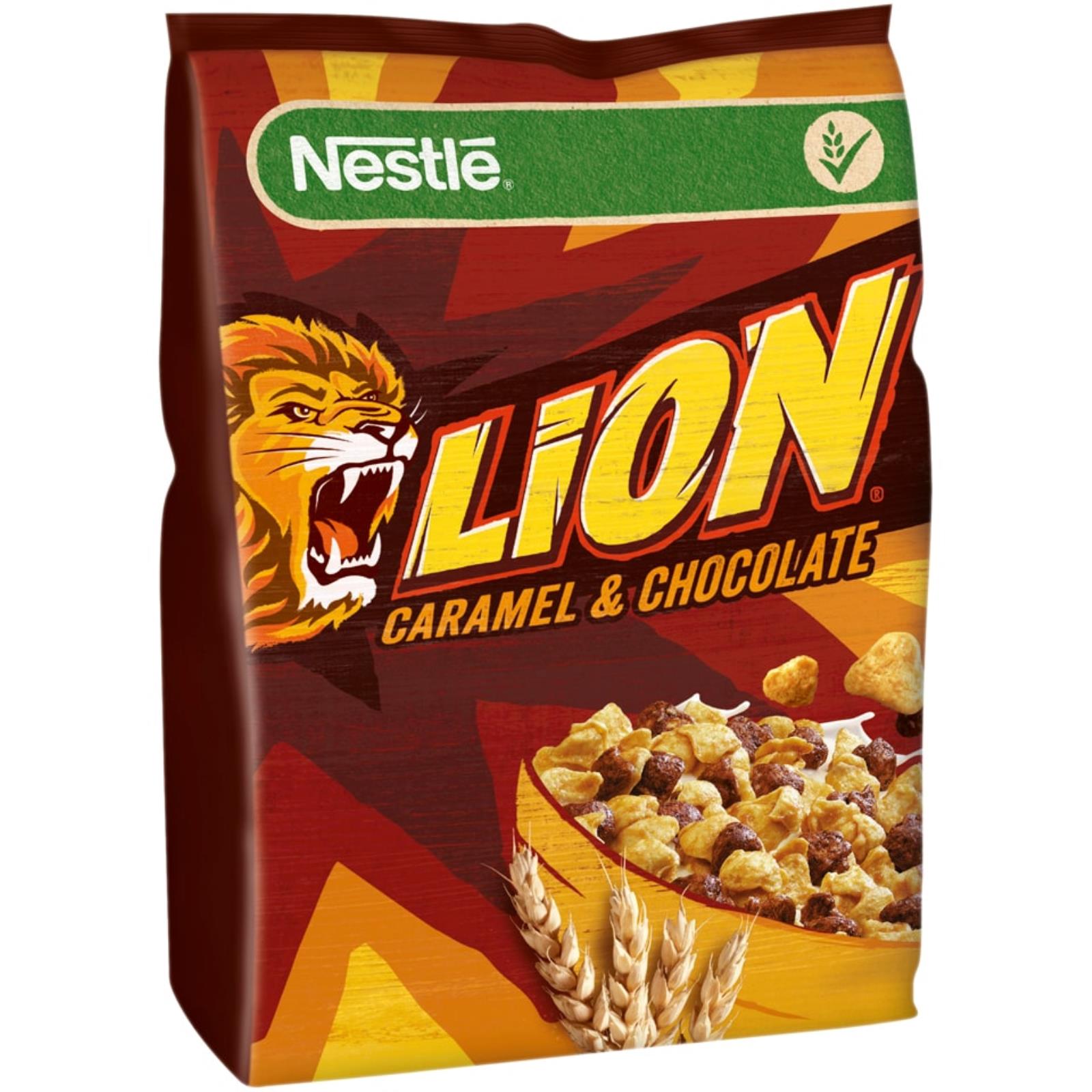Lion | Cereale cu pasta de caramel si ciocolata 250g | Mega-image