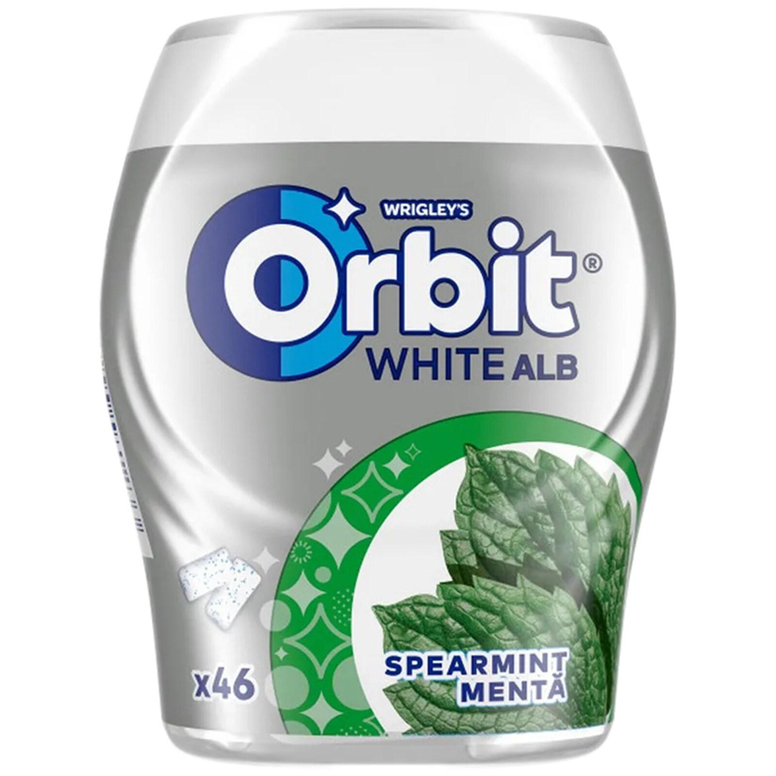 Orbit | Guma de mestecat White Spearmint 64g | Mega-image