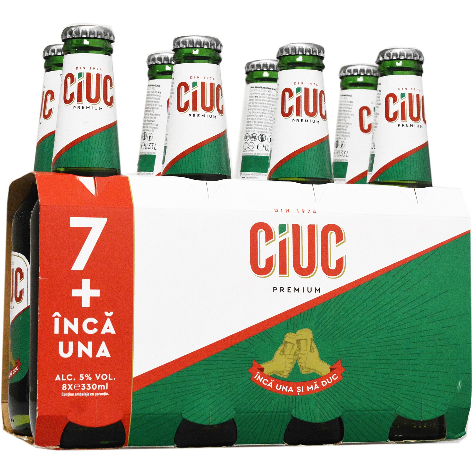 Ciuc Premium | Bere blonda 7+1 x 0.33L | Mega-image