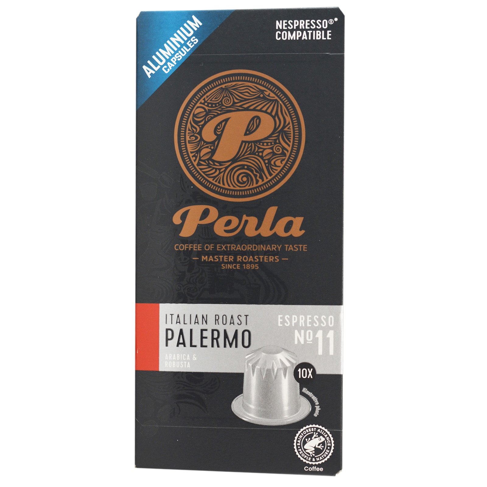 Perla | Cafea espresso 11 Palermo 10 capsule | Mega-image