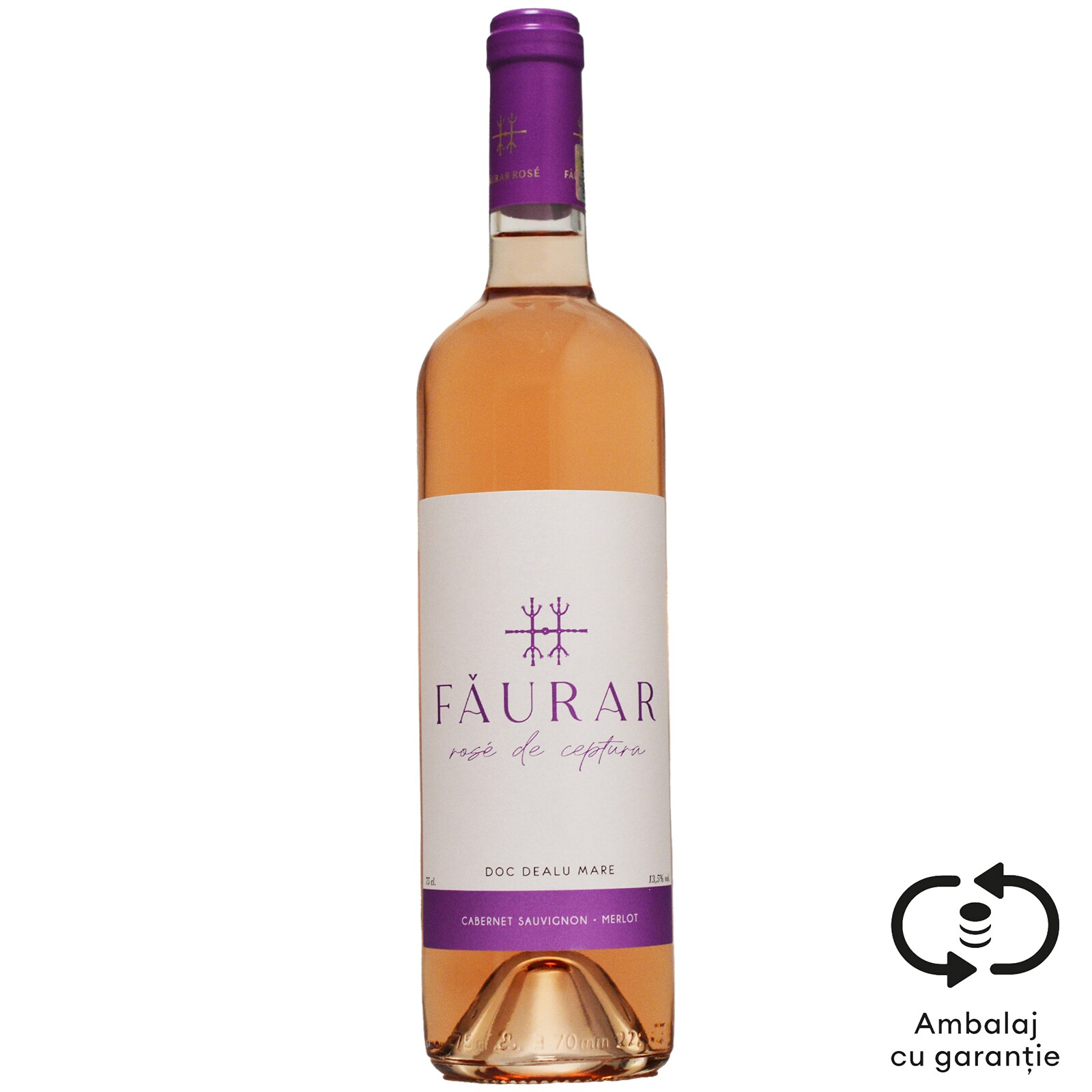Faurar | Vin roze sec Cabernet Sauvignon si Merlot 0.75L | Mega-image