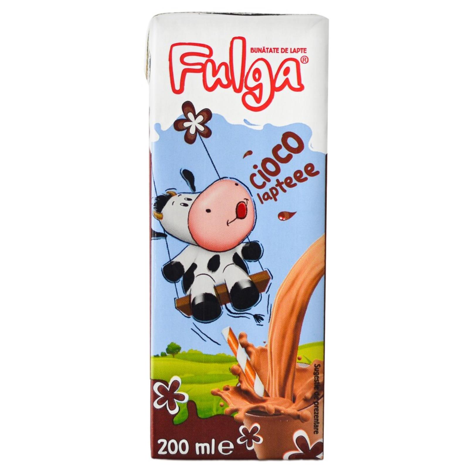 Fulga | Lapte UHT cu cacao 200ml | Mega-image