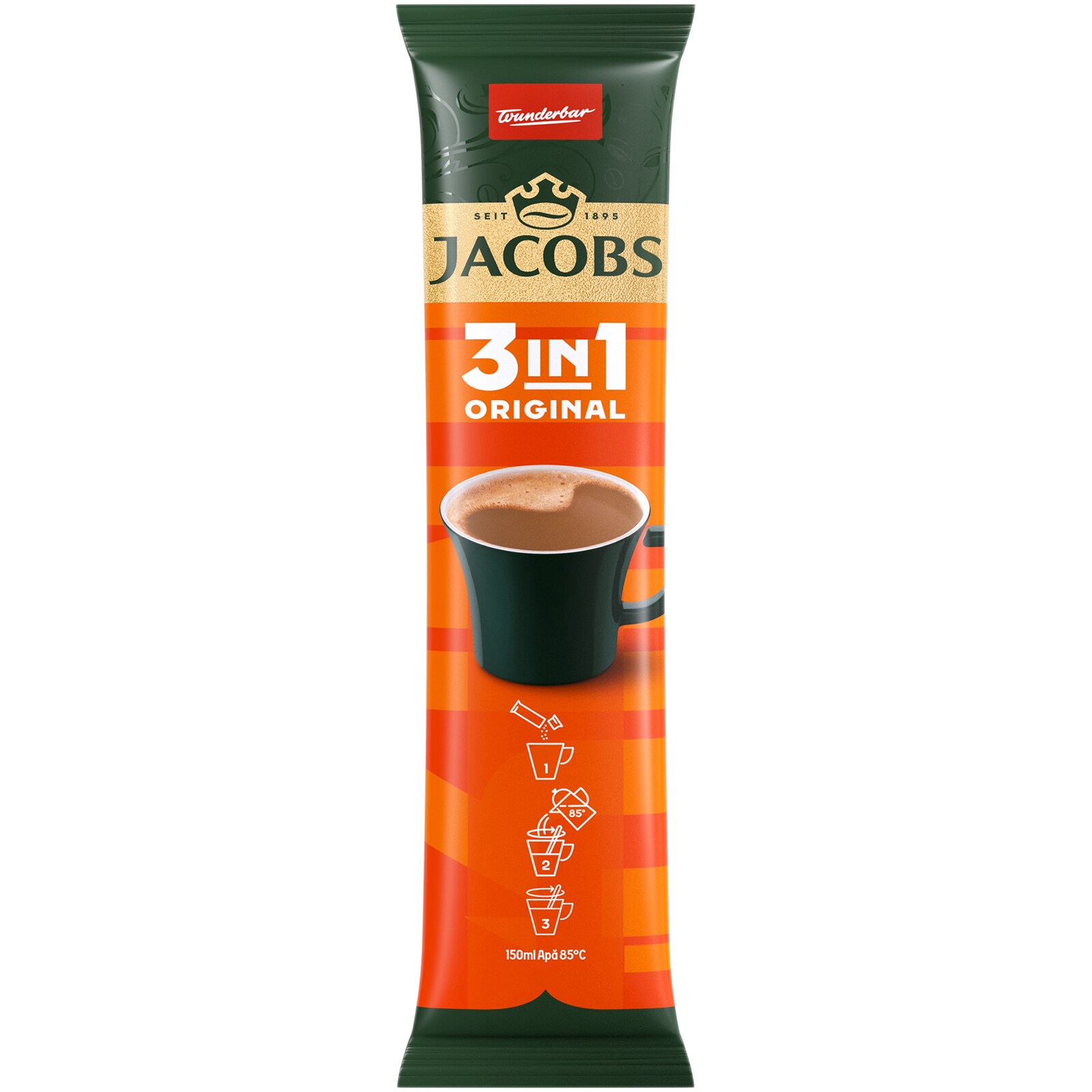 Jacobs | Cafea 3in1 Original 12.6g | Mega-image