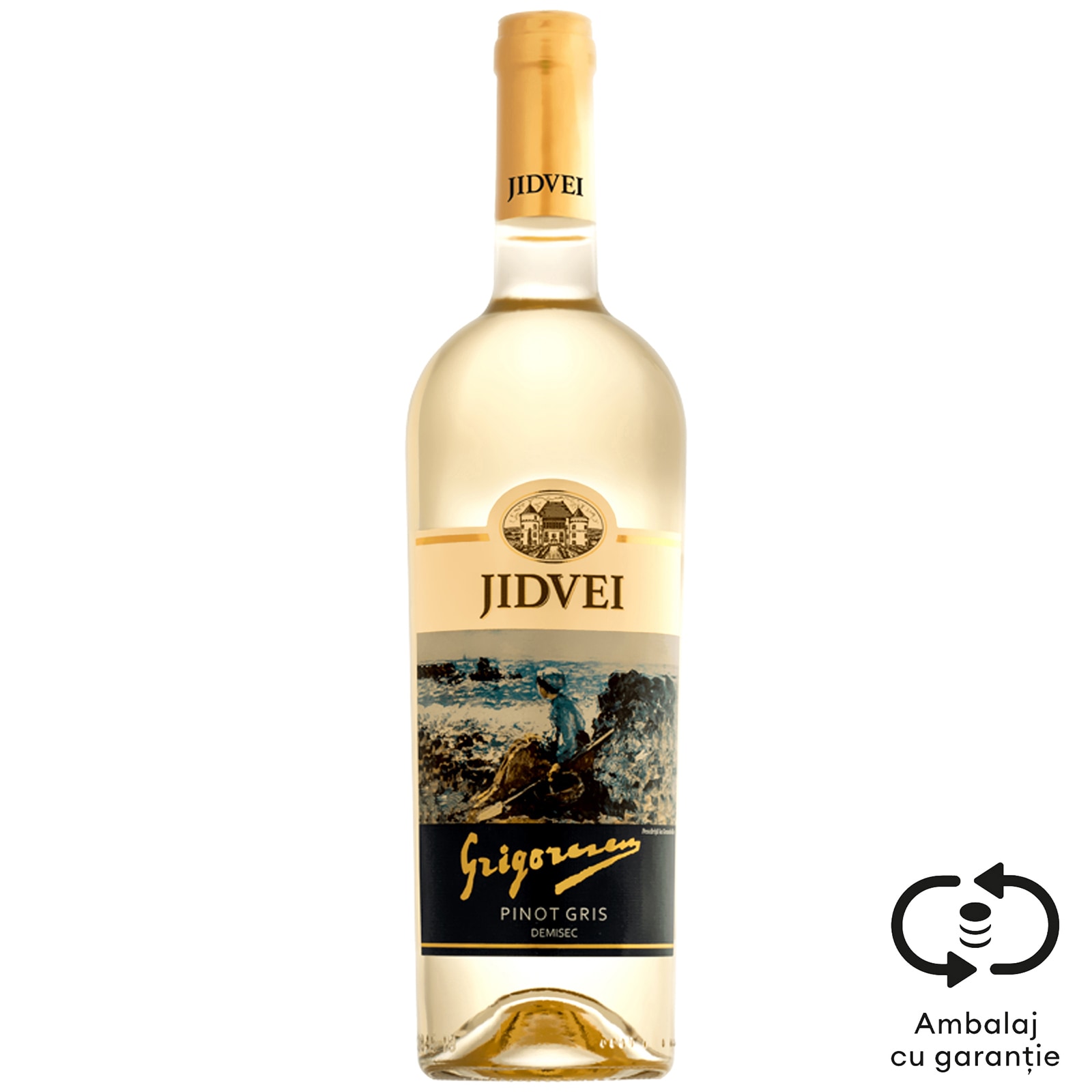 Jidvei | Grigorescu | Vin alb demisec Pinot Gris 0.75L | Mega-image