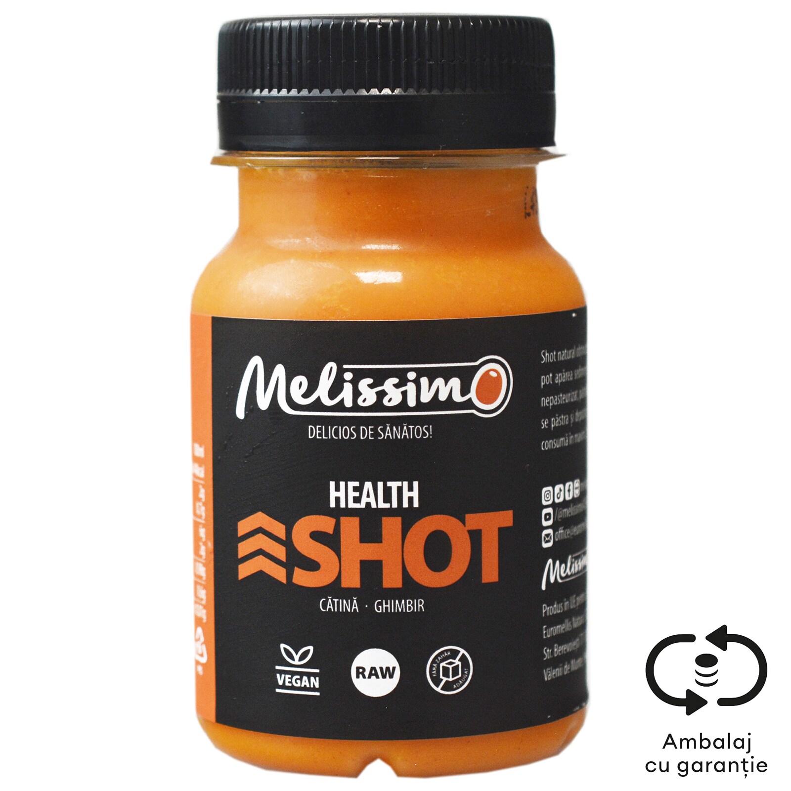 Melissimo | Health shot cu catina si ghimbir 100ml | Mega-image
