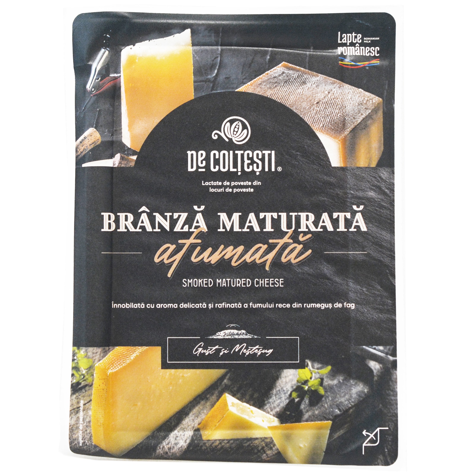 De Coltesti | Branza maturata afumata 200g | Mega-image