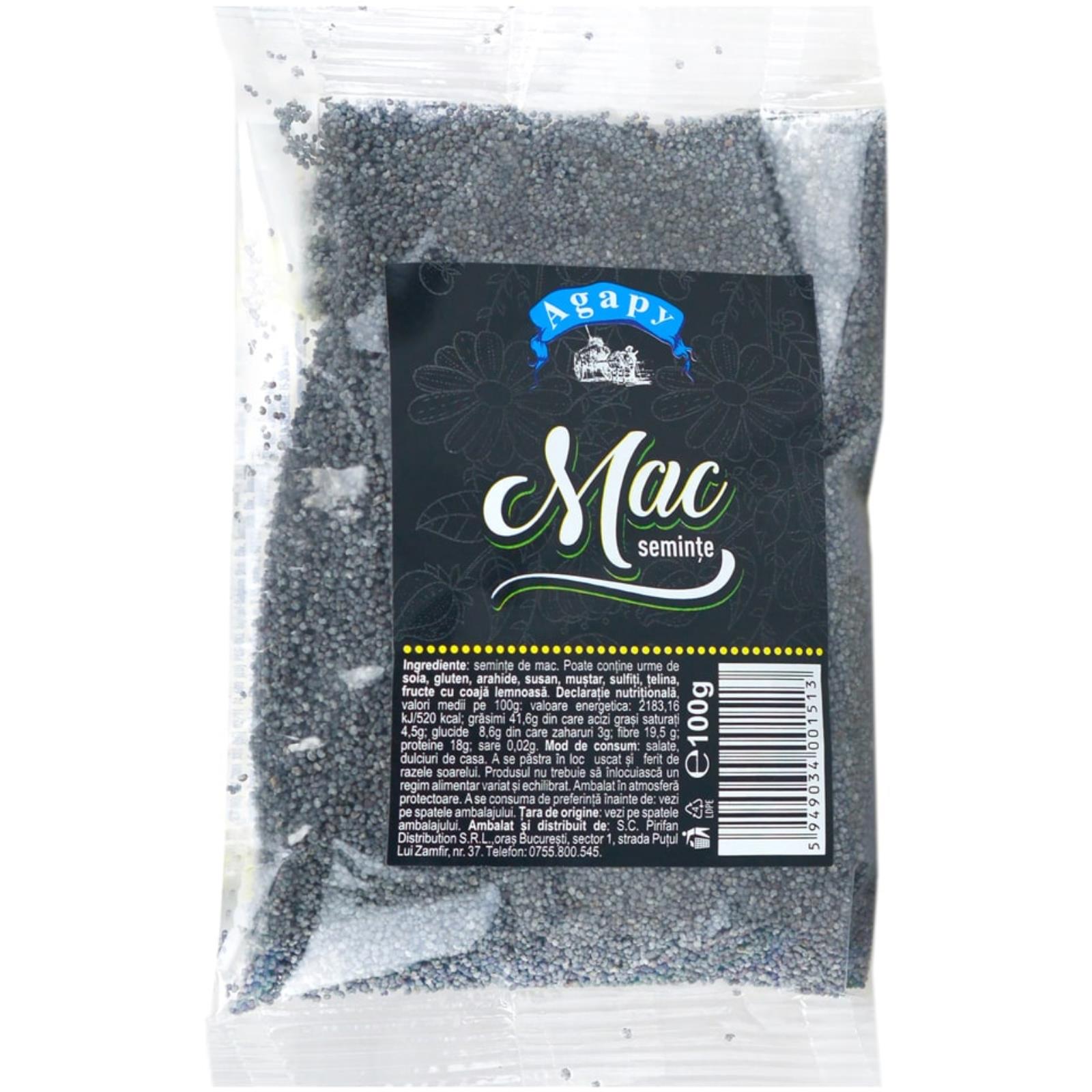 Agapy | Seminte de mac 100g | Mega-image