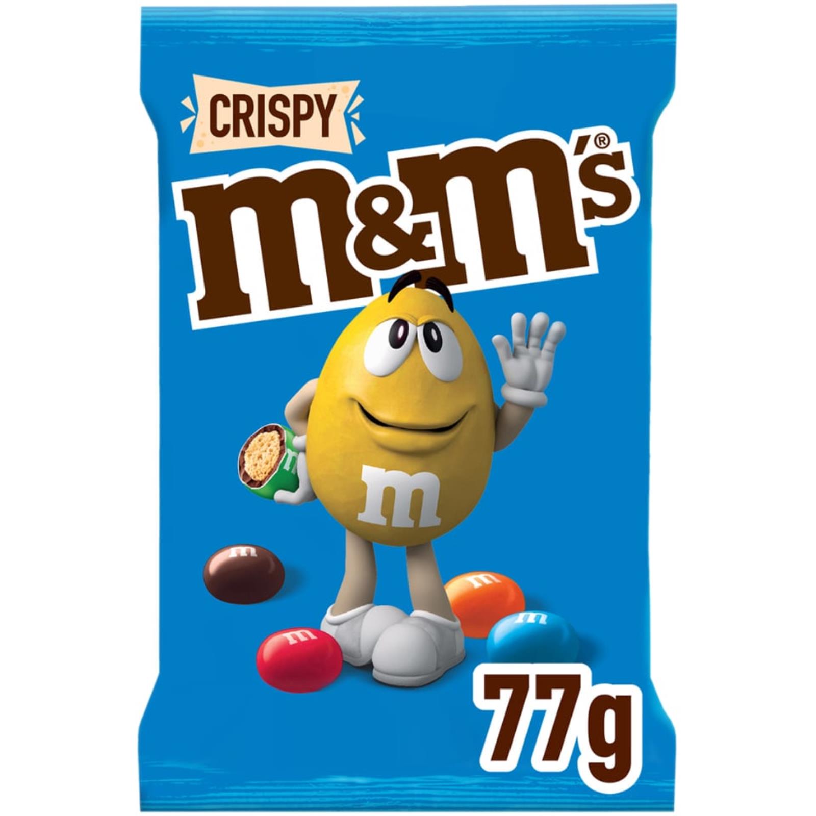 m&m's | Bomboane de ciocolata crispy cu miez crocant 77g | Mega-image