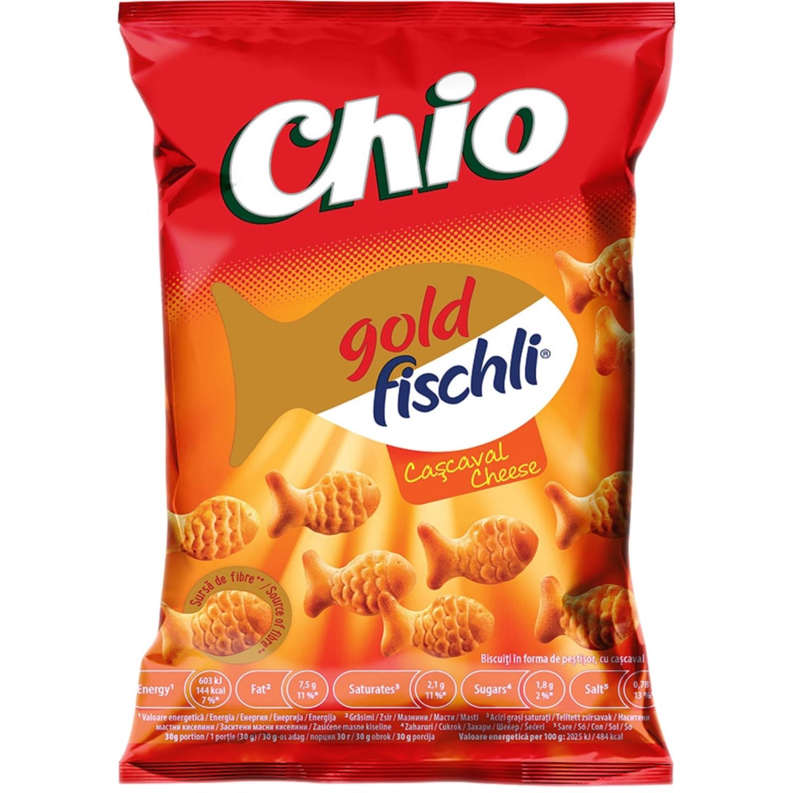 Gold Fischli | Biscuiti cu gust de cascaval 80g | Mega-image