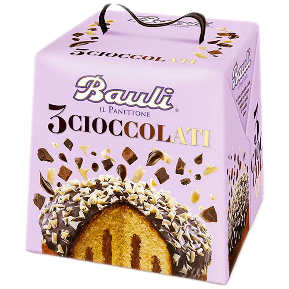 Bauli | Panettone cu trei tipuri de ciocolata 750g | Mega-image