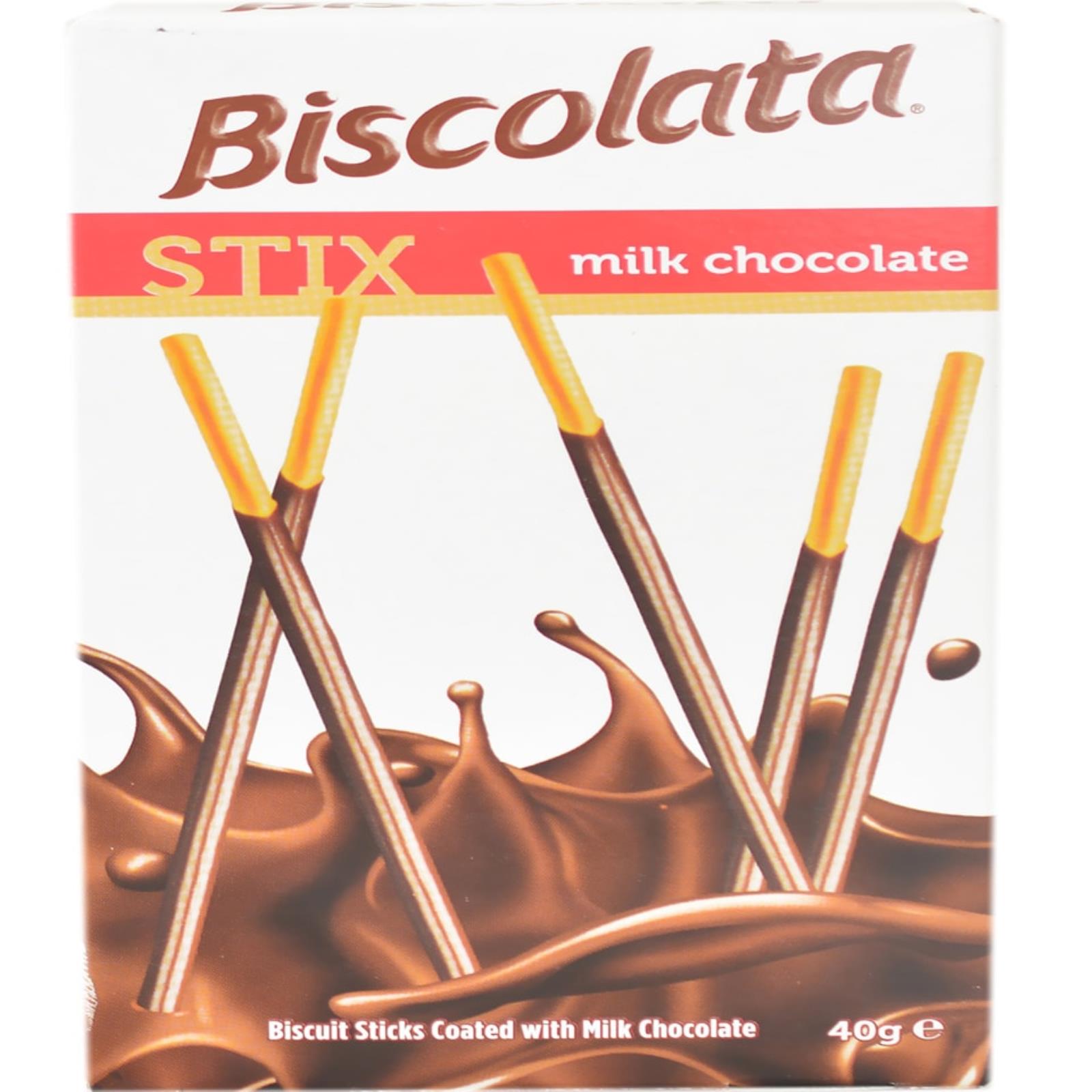 Biscolata | Stixuri cu ciocolata cu lapte 40g | Mega-image