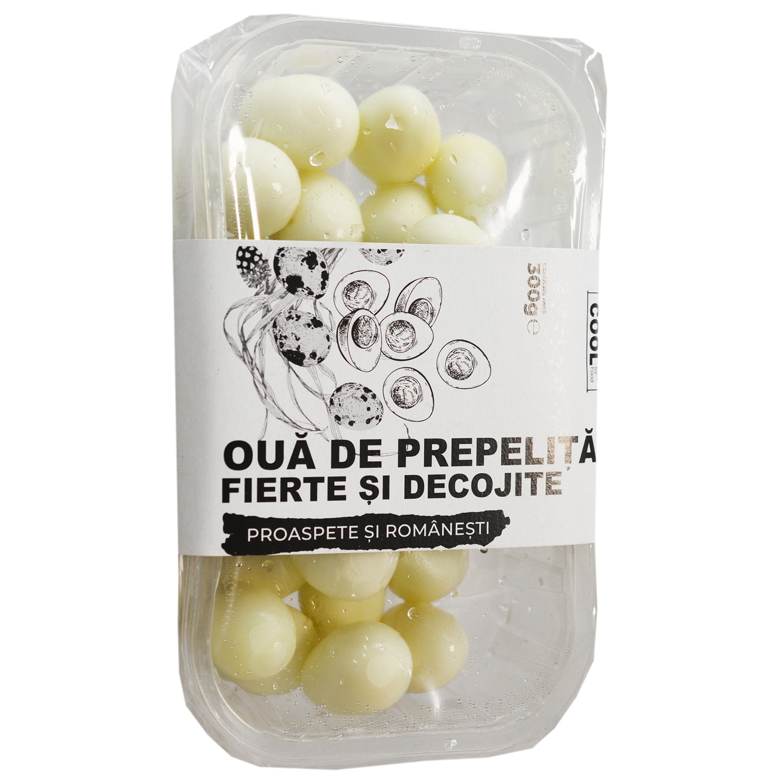 (bucata) | Oua de prepelita fierte si descojite 300g | Mega-image