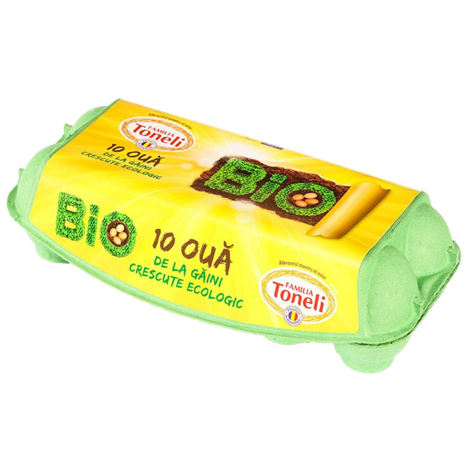 Familia Toneli | Oua ecologice, marimea M/L, 10 bucati | Mega-image