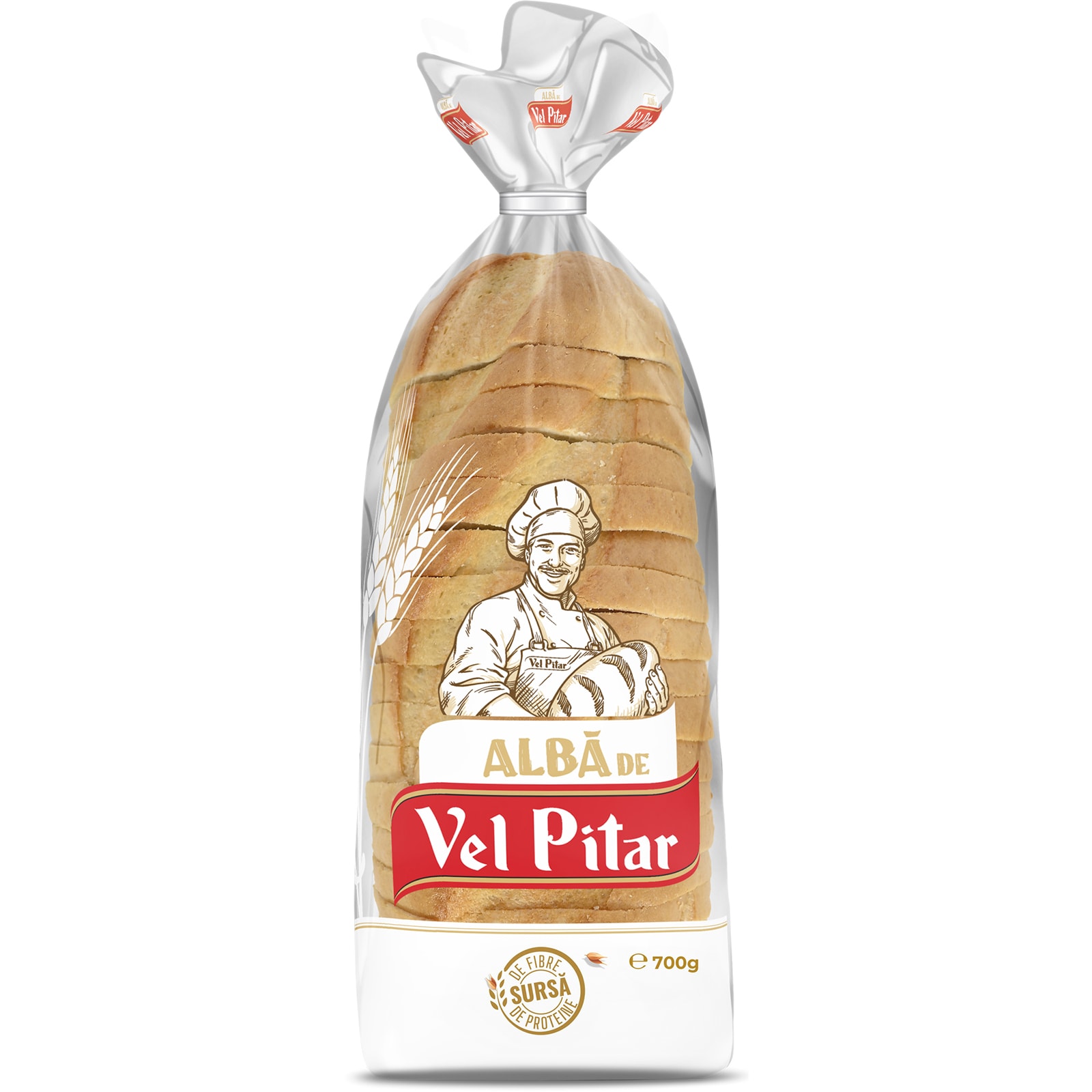Vel Pitar | Paine Alba feliata 700g | Mega-image