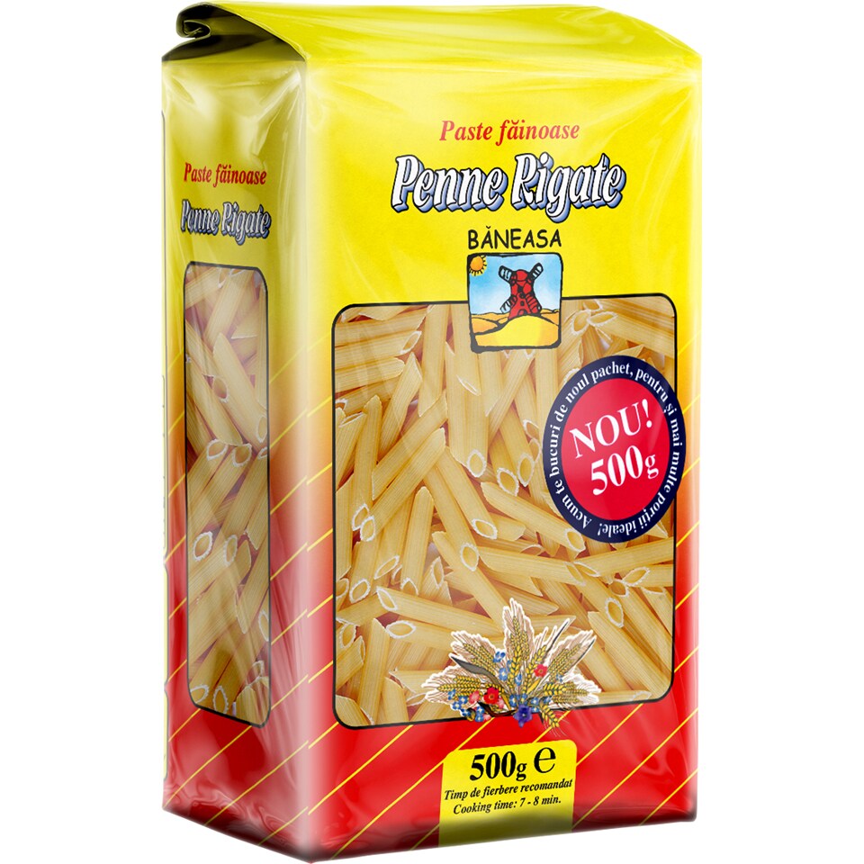 Baneasa | Paste Penne Rigate 500g | Mega-image