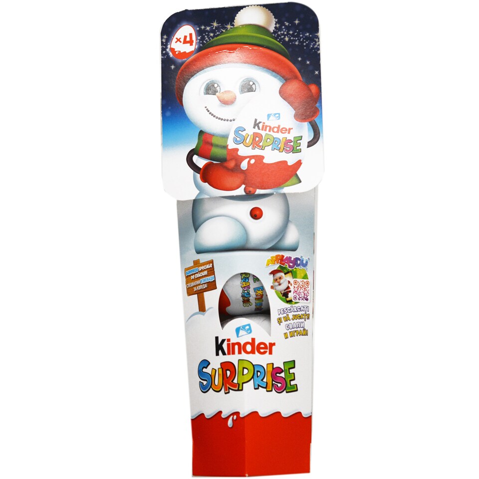 Kinder | Oua de ciocolata cu surprize 4x20g | Mega-image