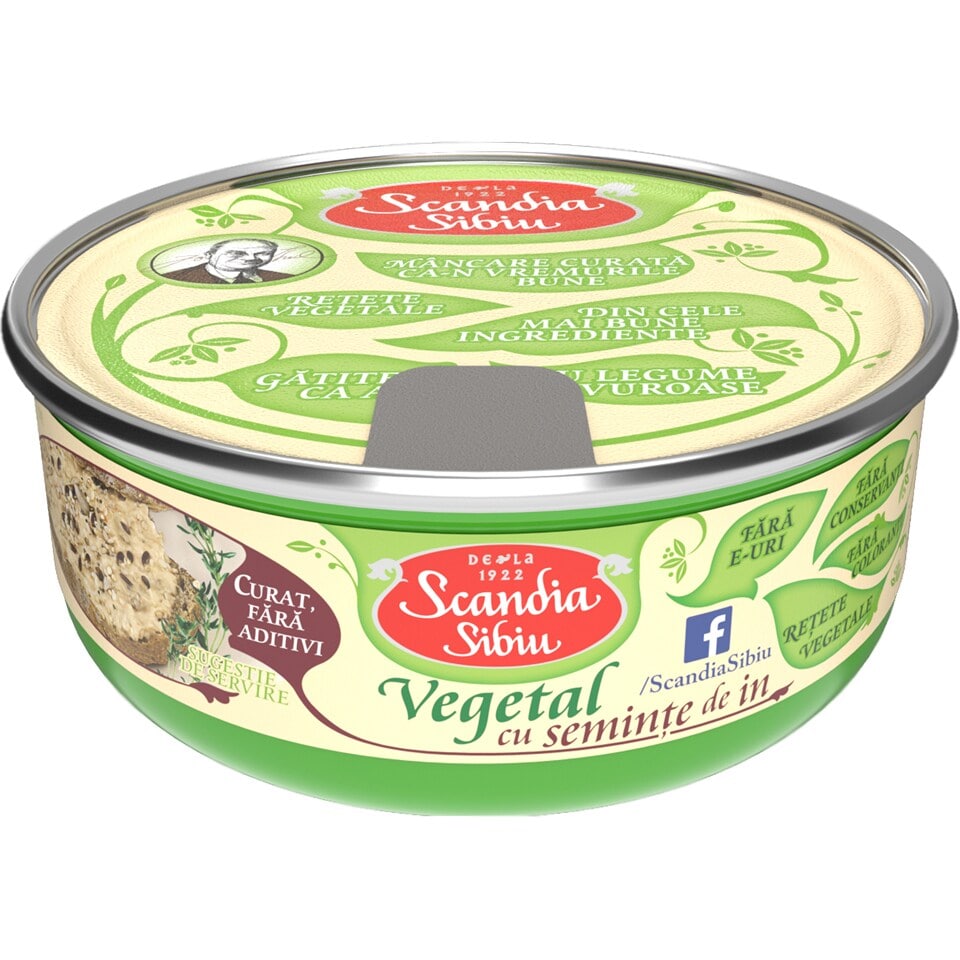 Scandia Sibiu | Aperitiv vegetal cu seminte de in 120g | Mega-image