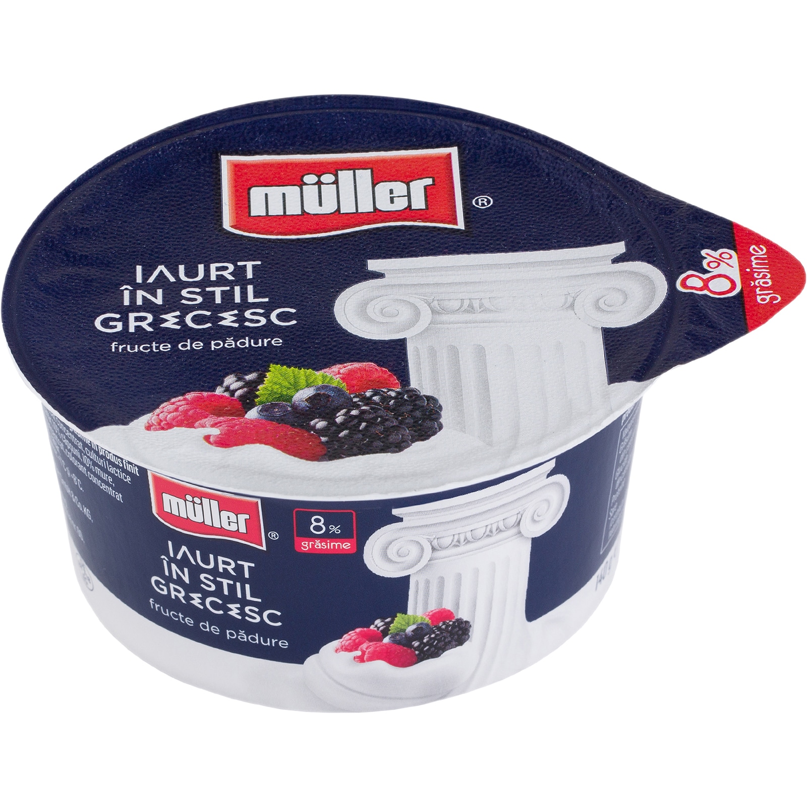 Muller | Iaurt in stil grecesc cu fructe de padure 140g | Mega-image