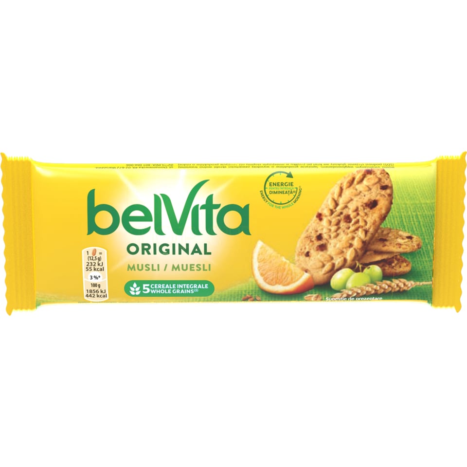 BelVita Breakfast | Start | Biscuiti cu cereale si fructe 50g | Mega-image