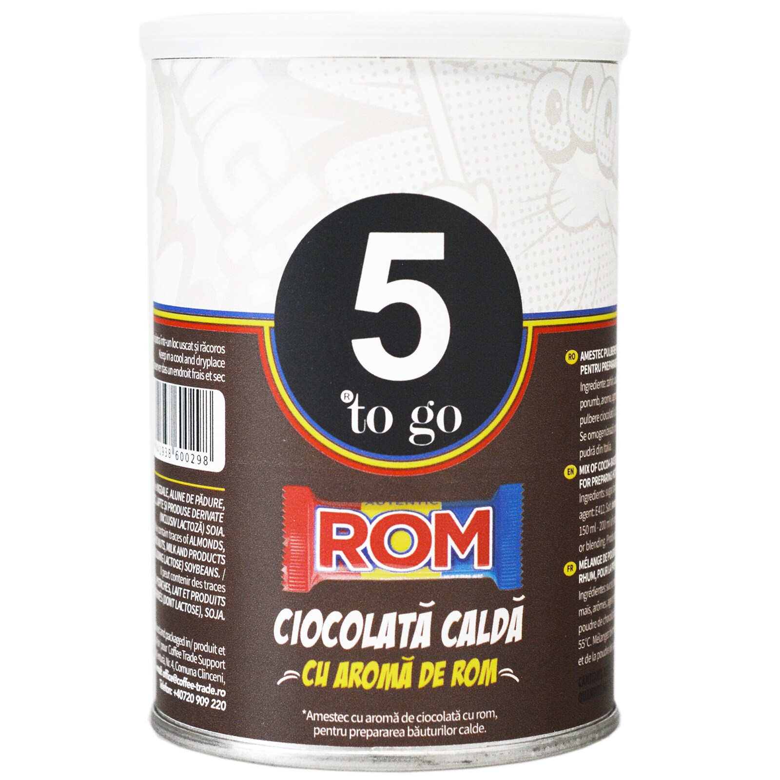 5ToGo | Ciocolata calda cu aroma de rom 250g | Mega-image