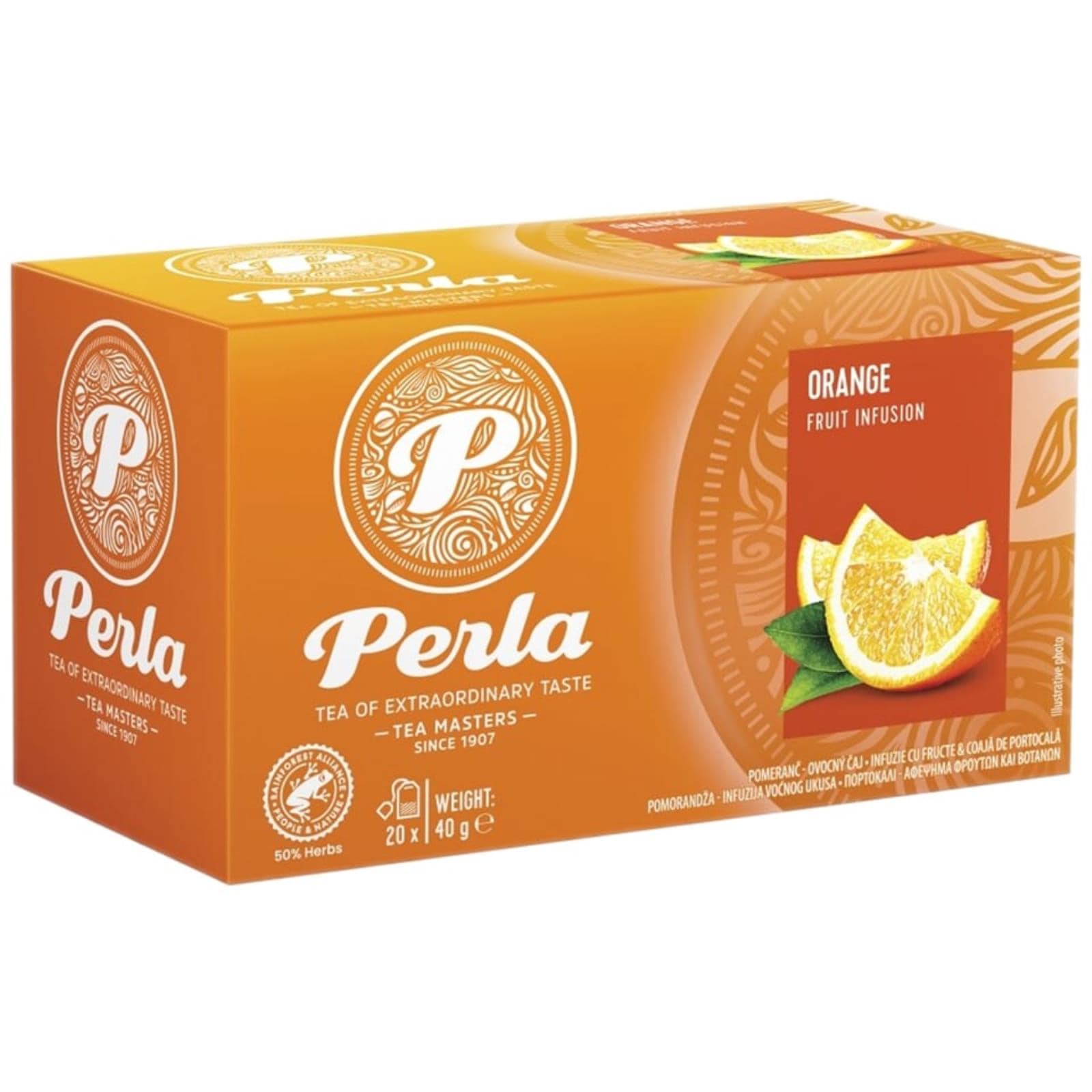 Perla | Ceai cu coaja de portocala 20x2g | Mega-image