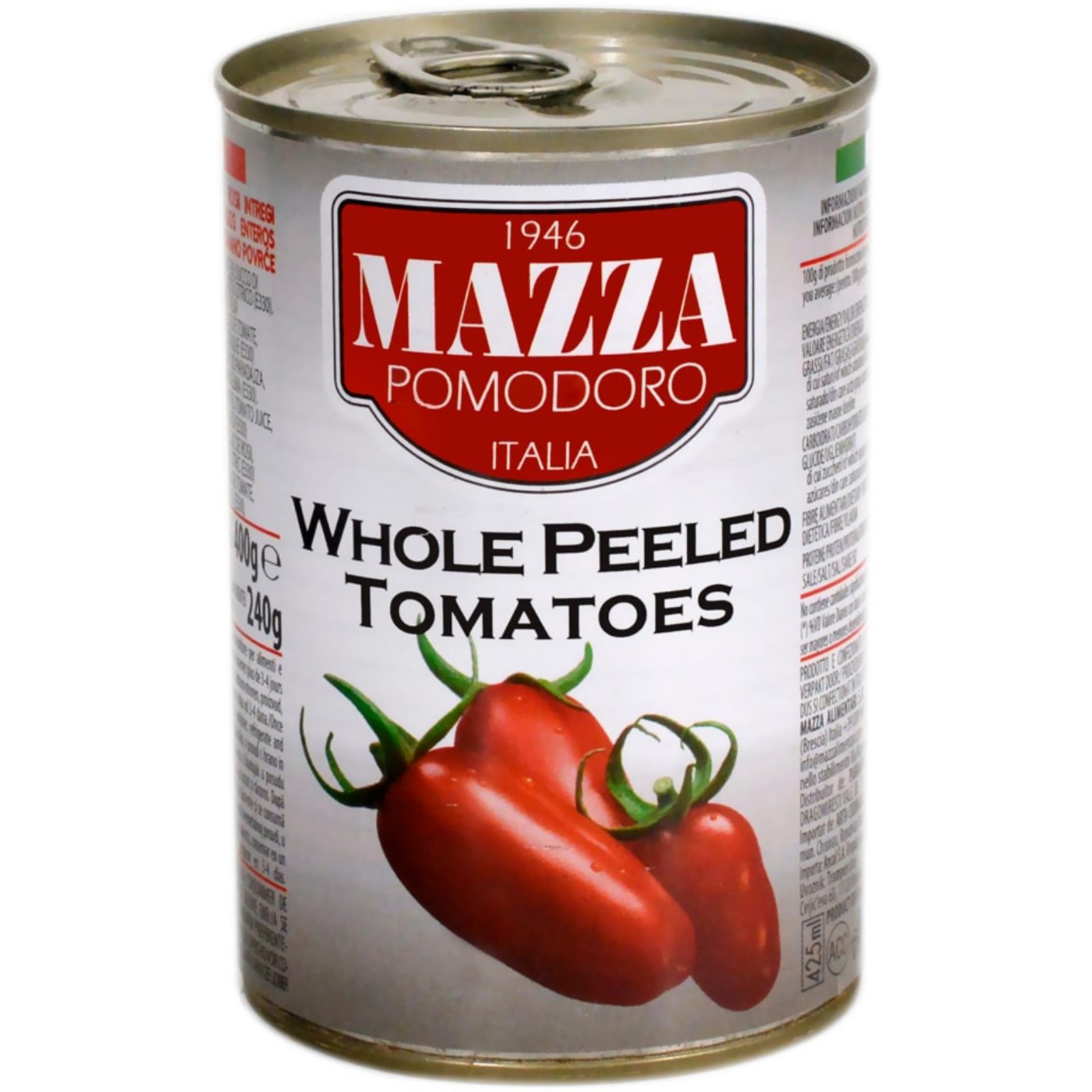 Mazza | Rosii intregi decojite 400g | Mega-image