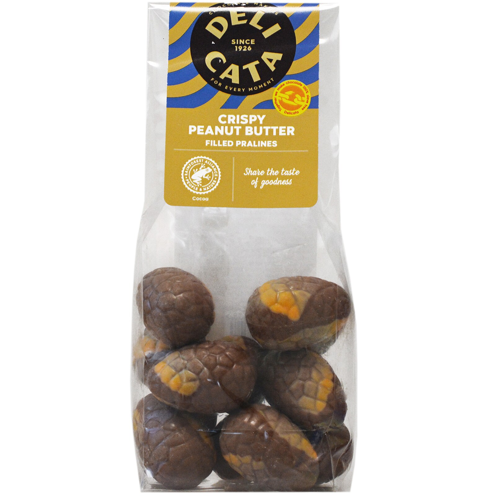 Delicata | Oua de ciocolata cu unt de arahide 150g | Mega-image