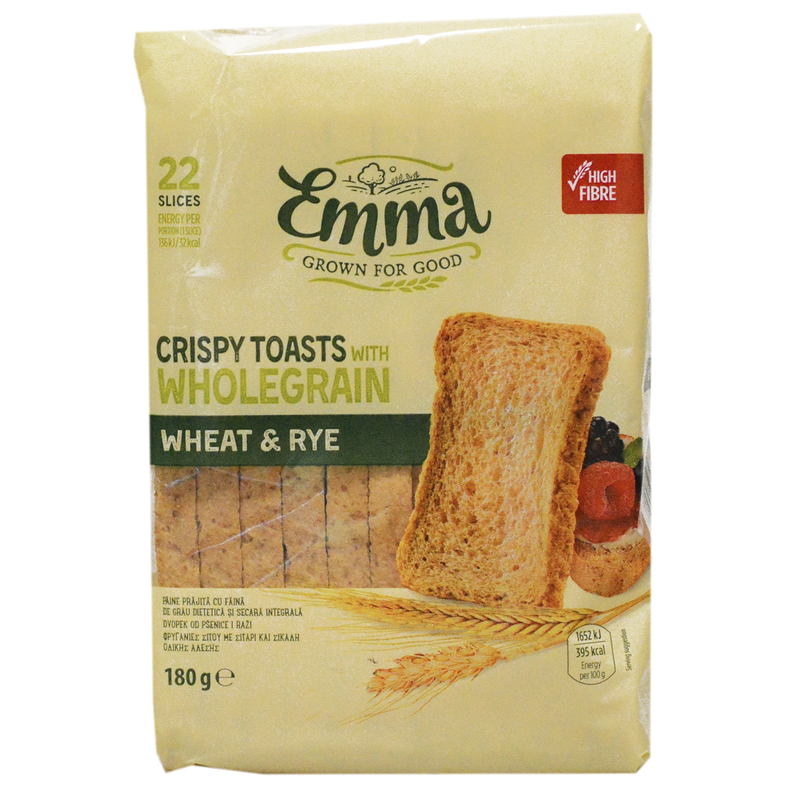 Emma | Paine prajita cu grau si secara 180g | Mega-image
