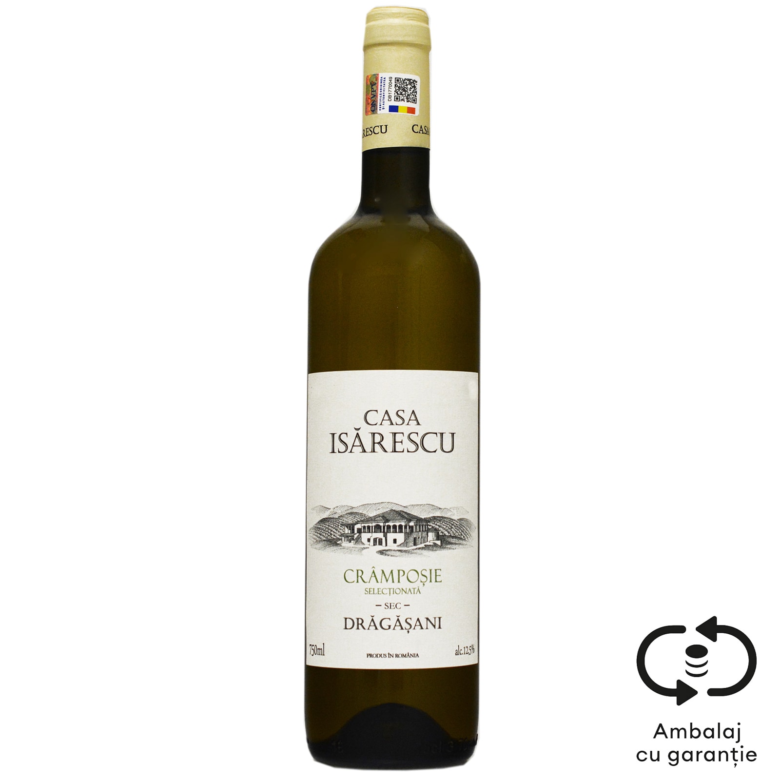 Casa Isarescu | Vin alb sec Cramposie selectionata 0.75L | Mega-image