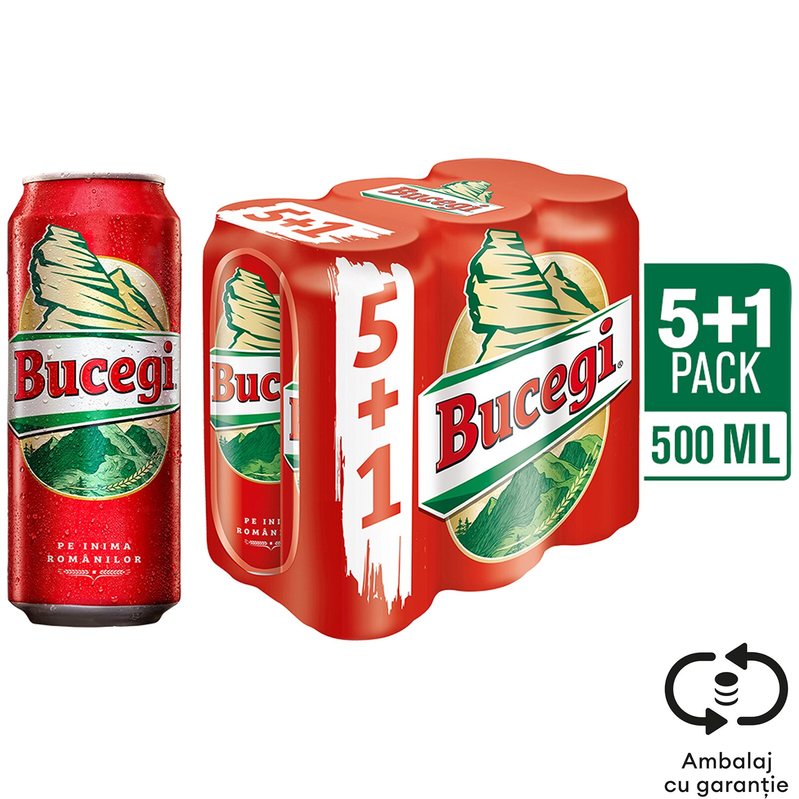 Bucegi | Bere blonda 5+1 x 0.5L | Mega-image