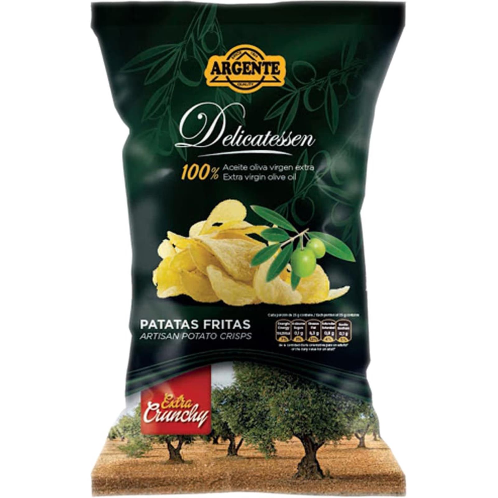 Argente | Chips din cartofi cu ulei de masline extra virgin 100% 160g ...