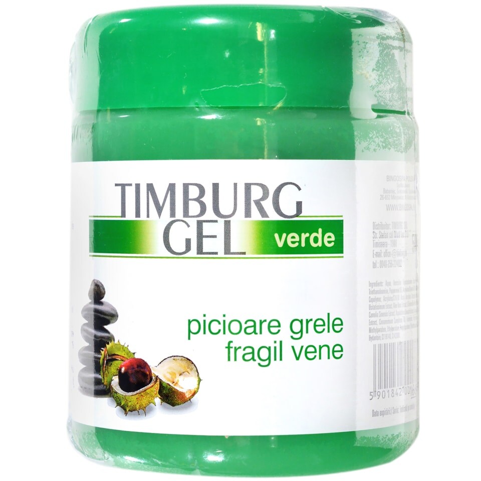 Timburg | Gel verde de masaj cu extract de castane, menton, aloe si ...