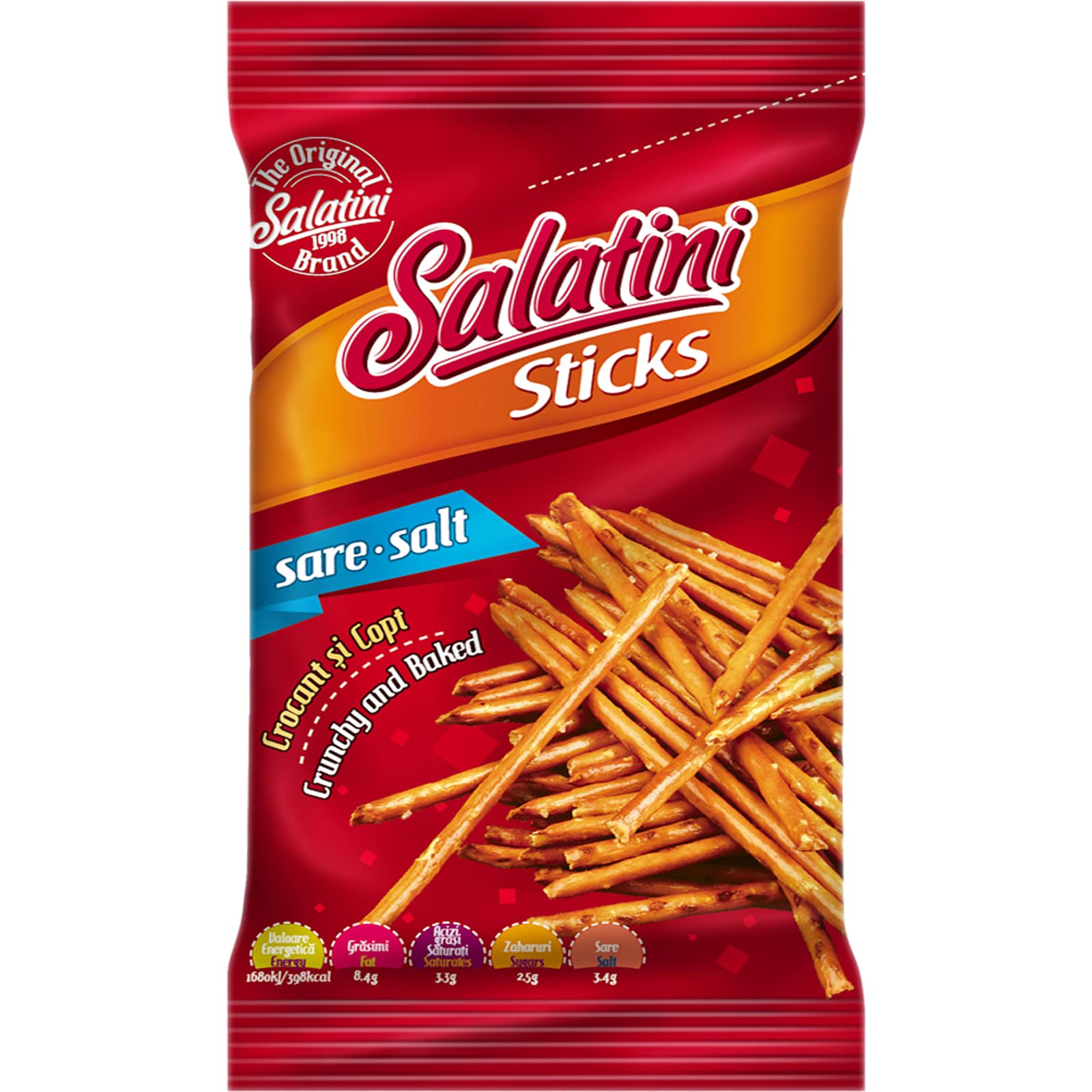 Salatini | Sticks cu sare 80g | Mega-image