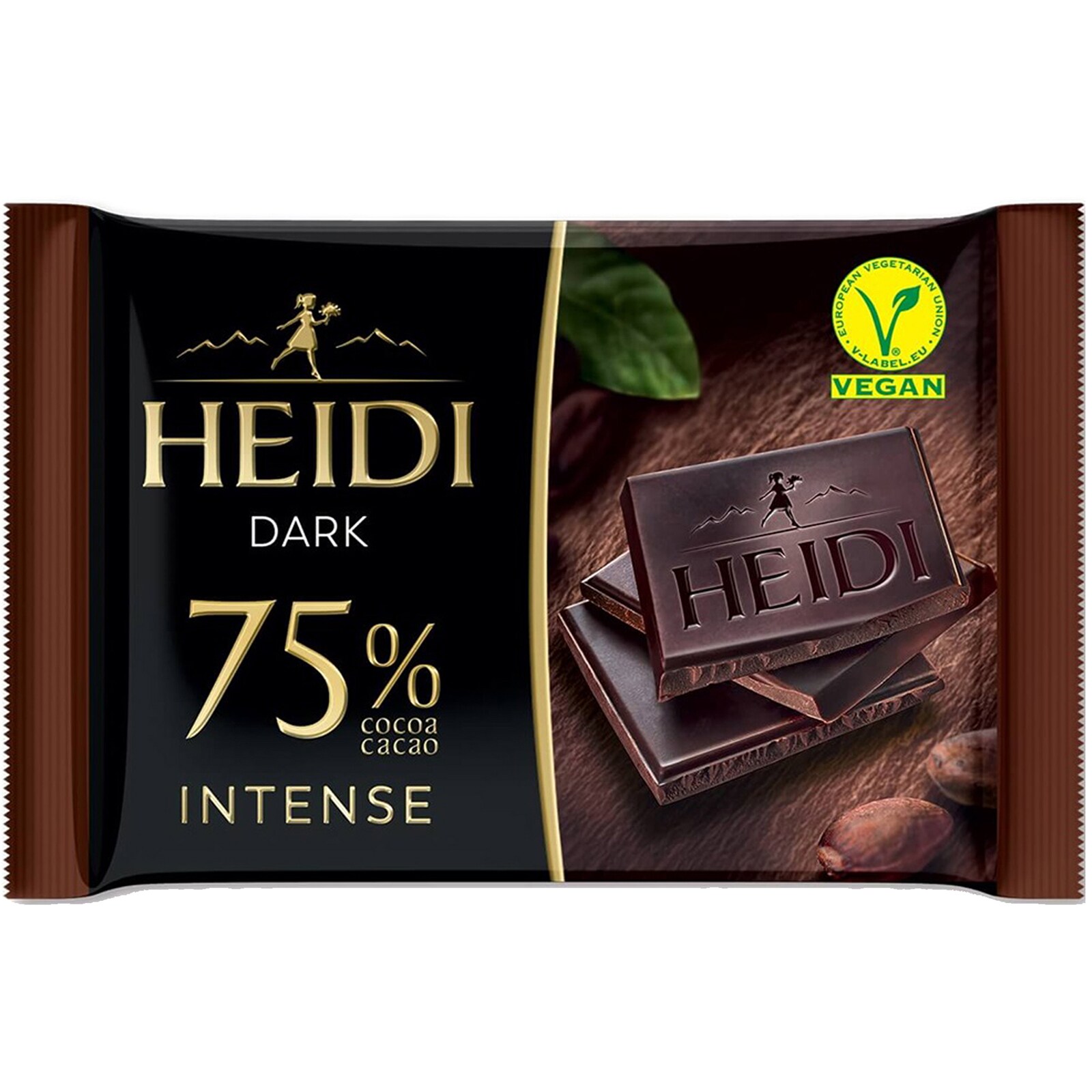 Heidi | Ciocolata amaruie 75% cacao 27g | Mega-image