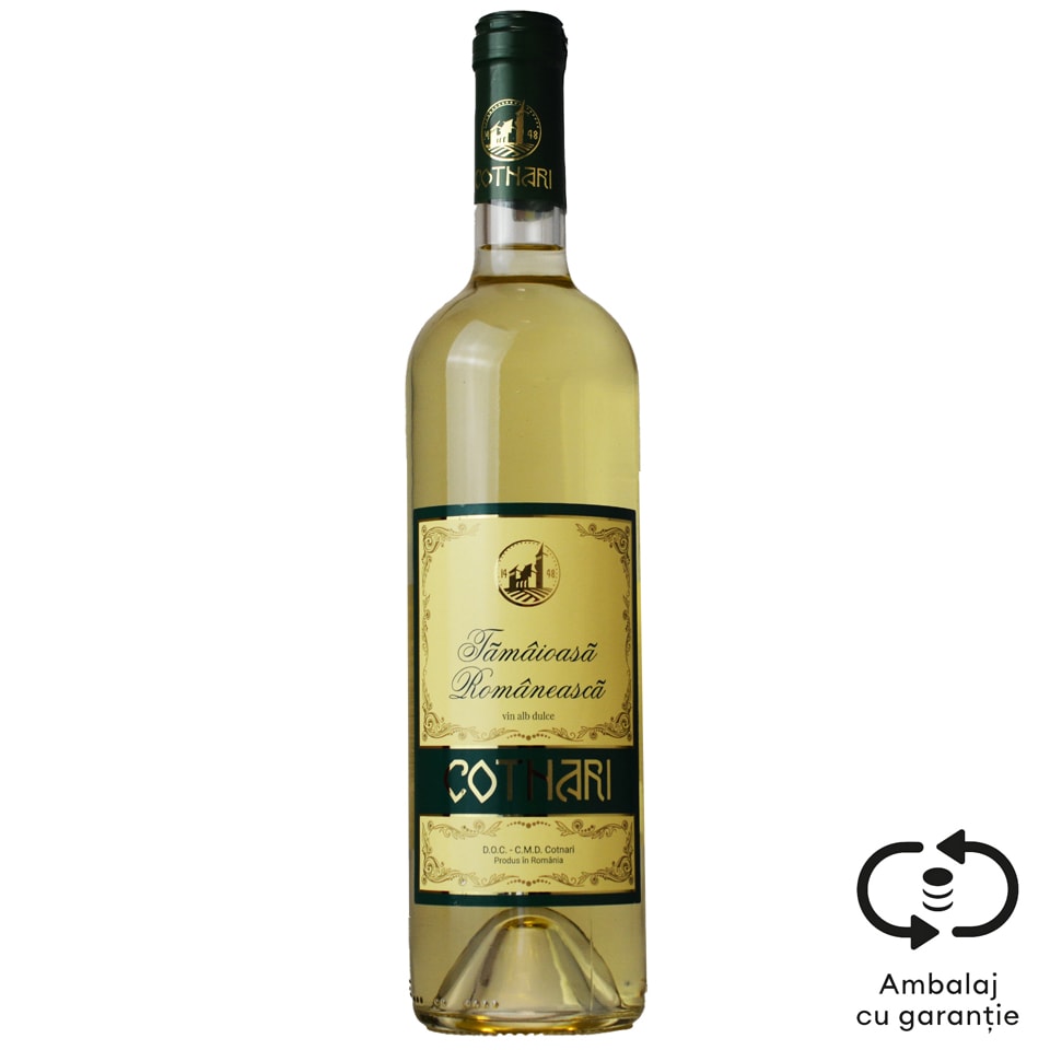 Cotnari | Vin alb dulce Tamaioasa Romaneasca 0.75L | Mega-image