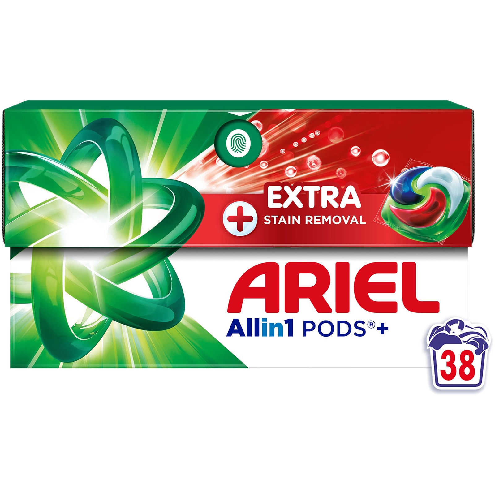 Ariel | Detergent Ariel Allin1 PODS Extra Stain Removal, 38 capsule ...