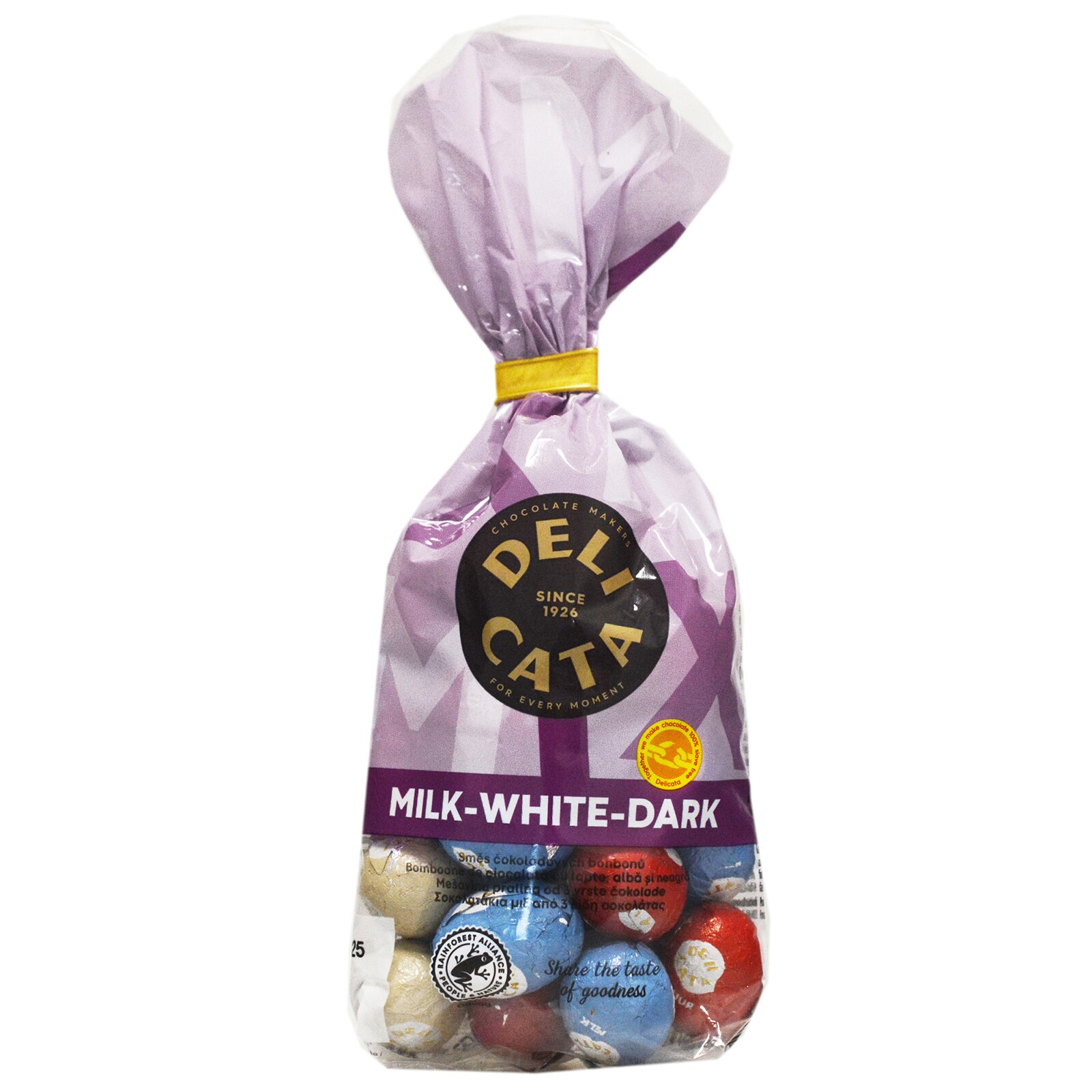 Delicata | Oua de ciocolata cu lapte, alba si neagra 200g | Mega-image