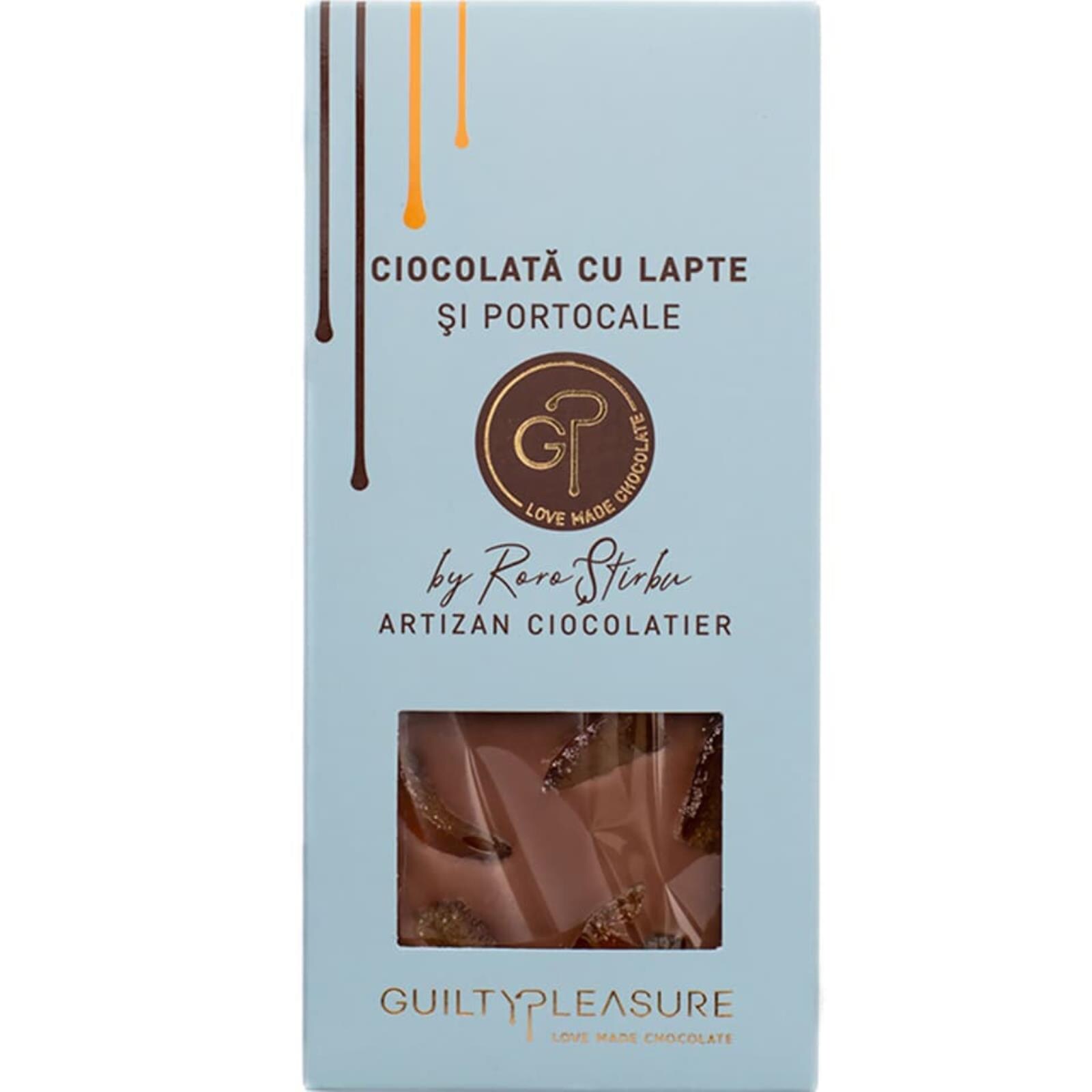 Guilty Pleasure | Ciocolata cu lapte si portocale 100g | Mega-image
