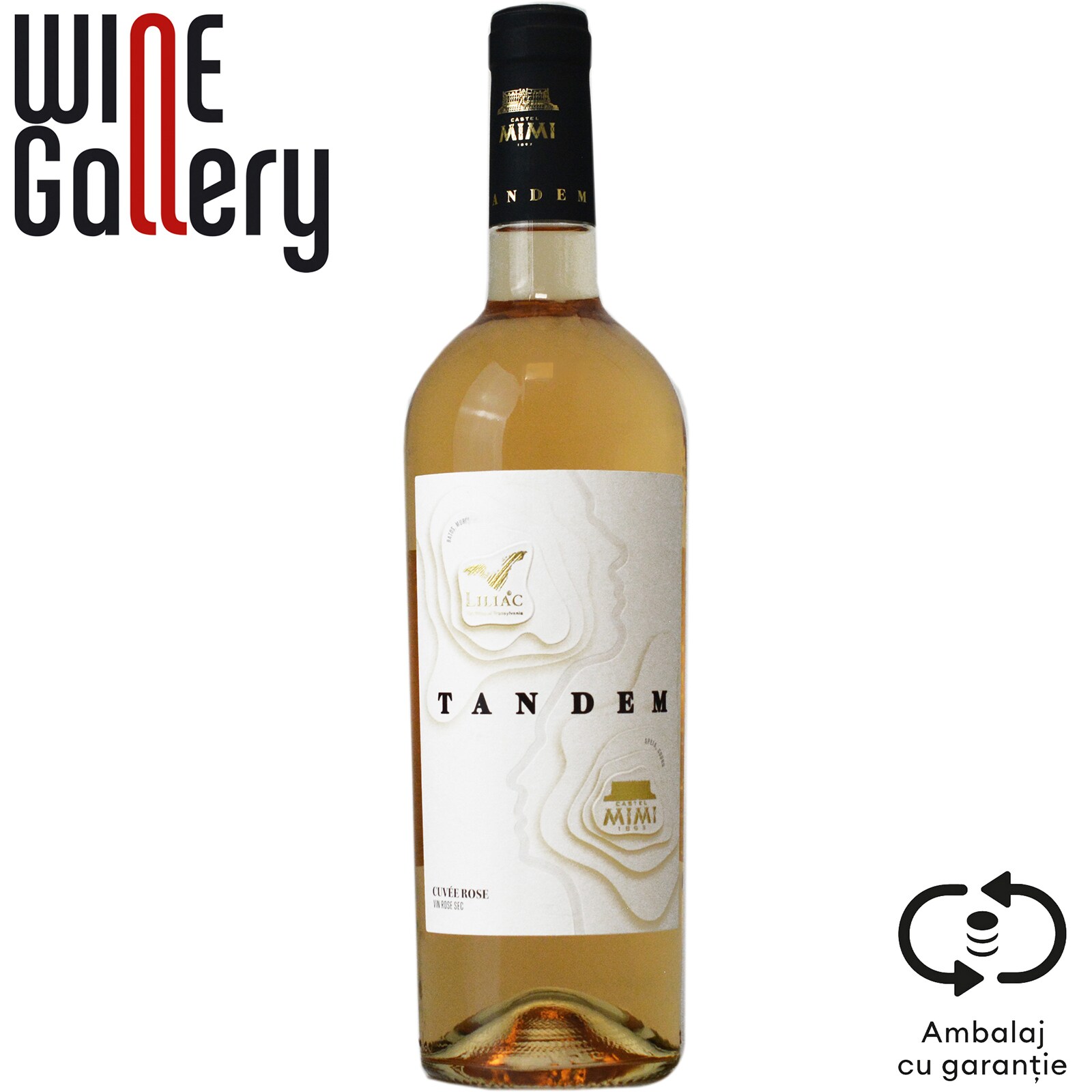 Liliac | Vin roze sec Tandem 0.75L | Mega-image