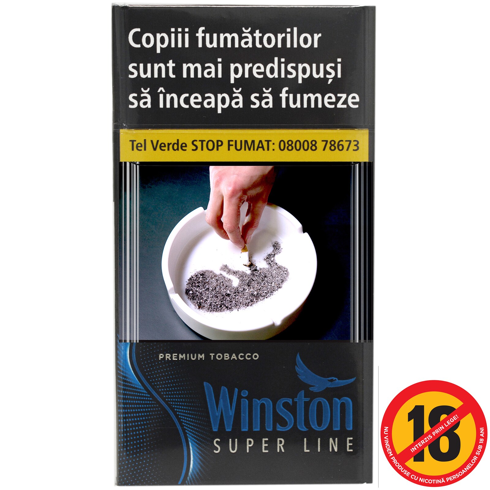 Winston | Tigari Super Line Black | Mega-image