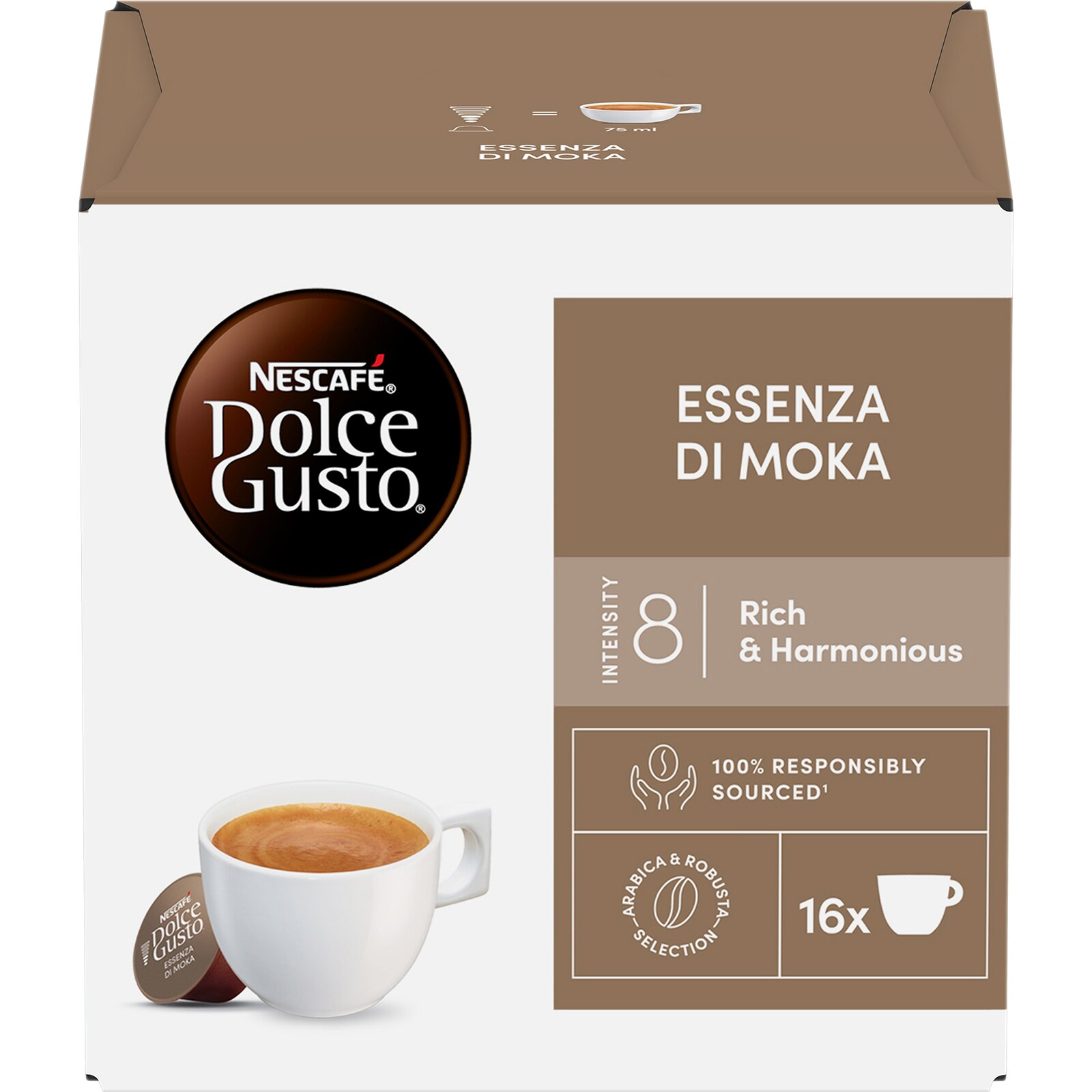 Nescafe | Dolce Gusto | Cafea Essenza di Moka, 16 capsule | Mega-image