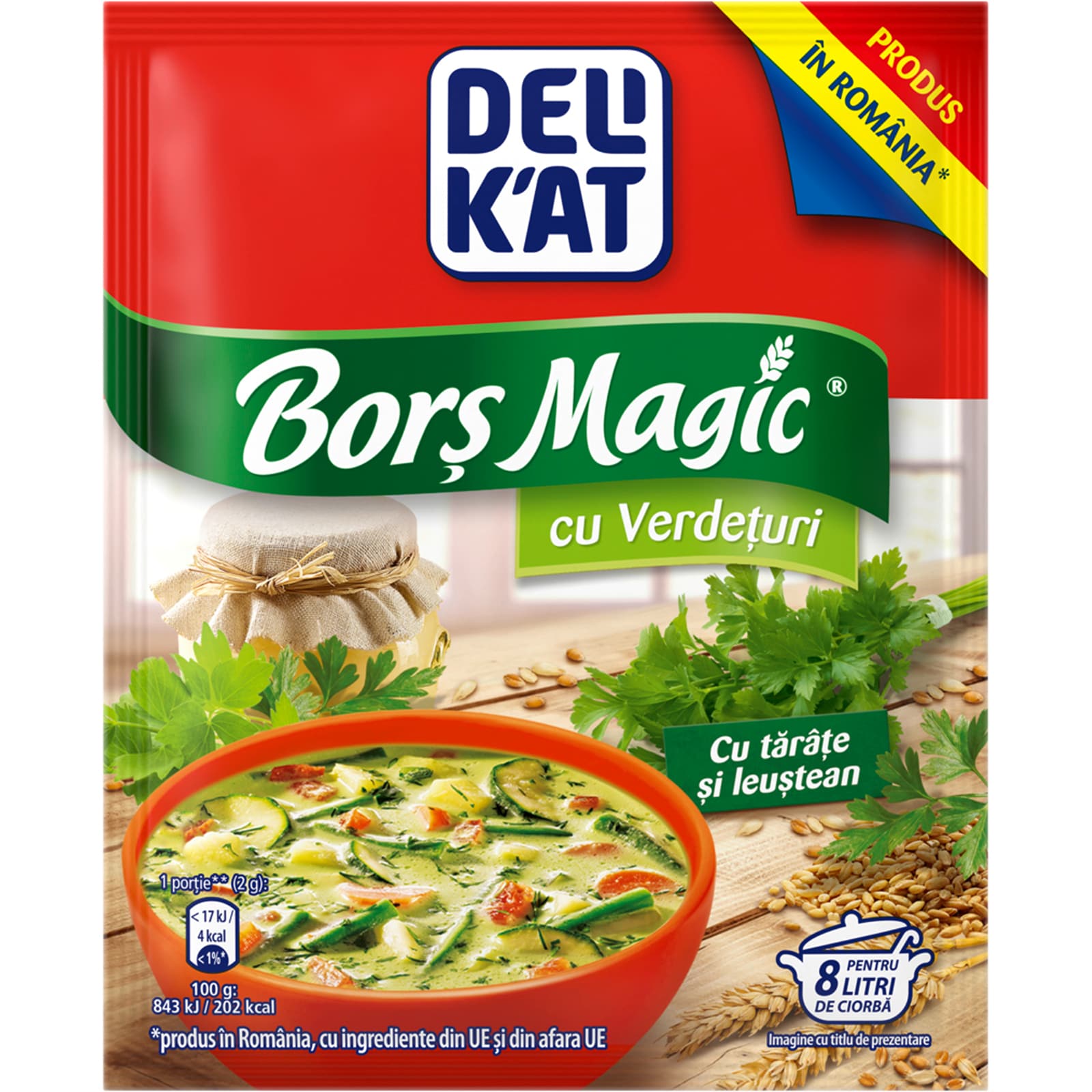 Delikat | Bors magic cu verdeturi 65g | Mega-image