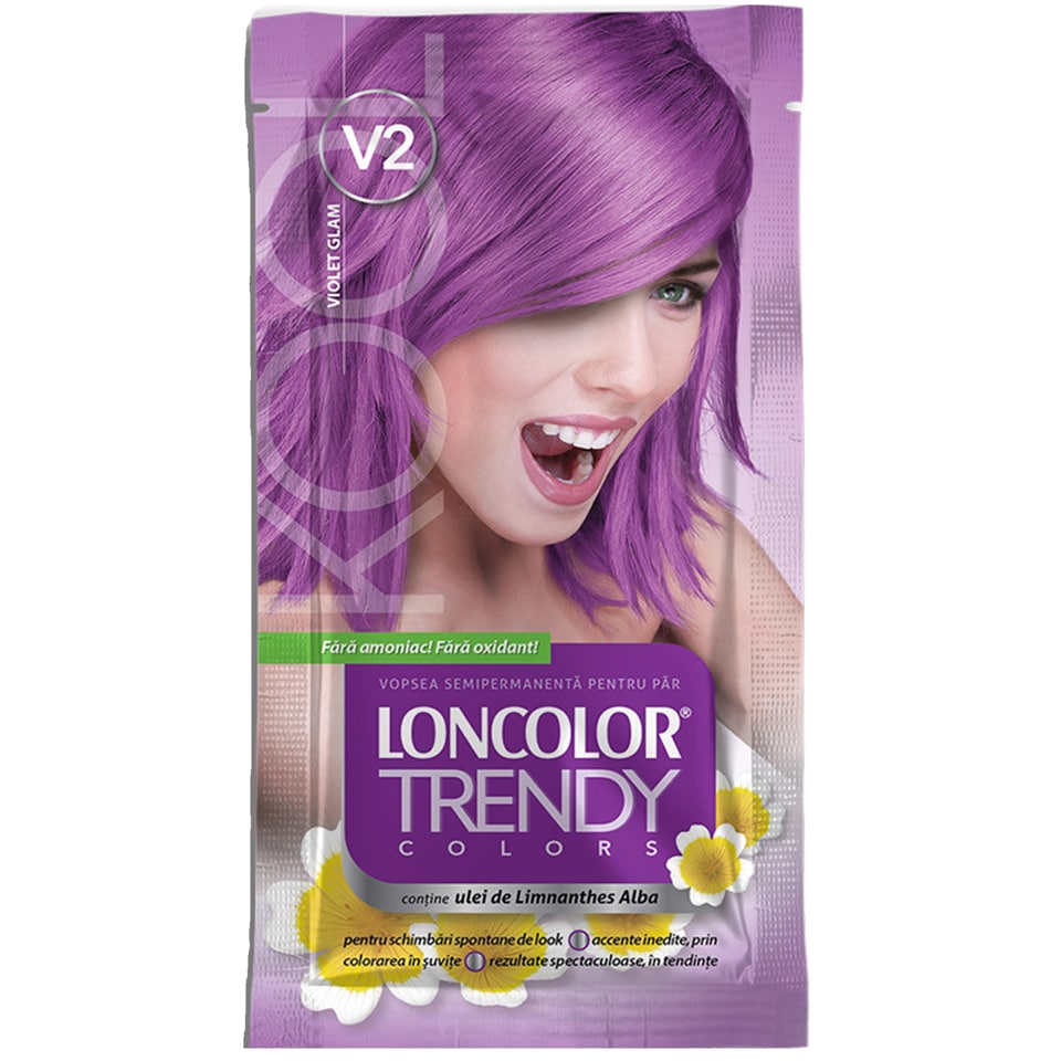 Loncolor | Trendy Color | Vopsea pentru par V2 Violet glam | Mega-image