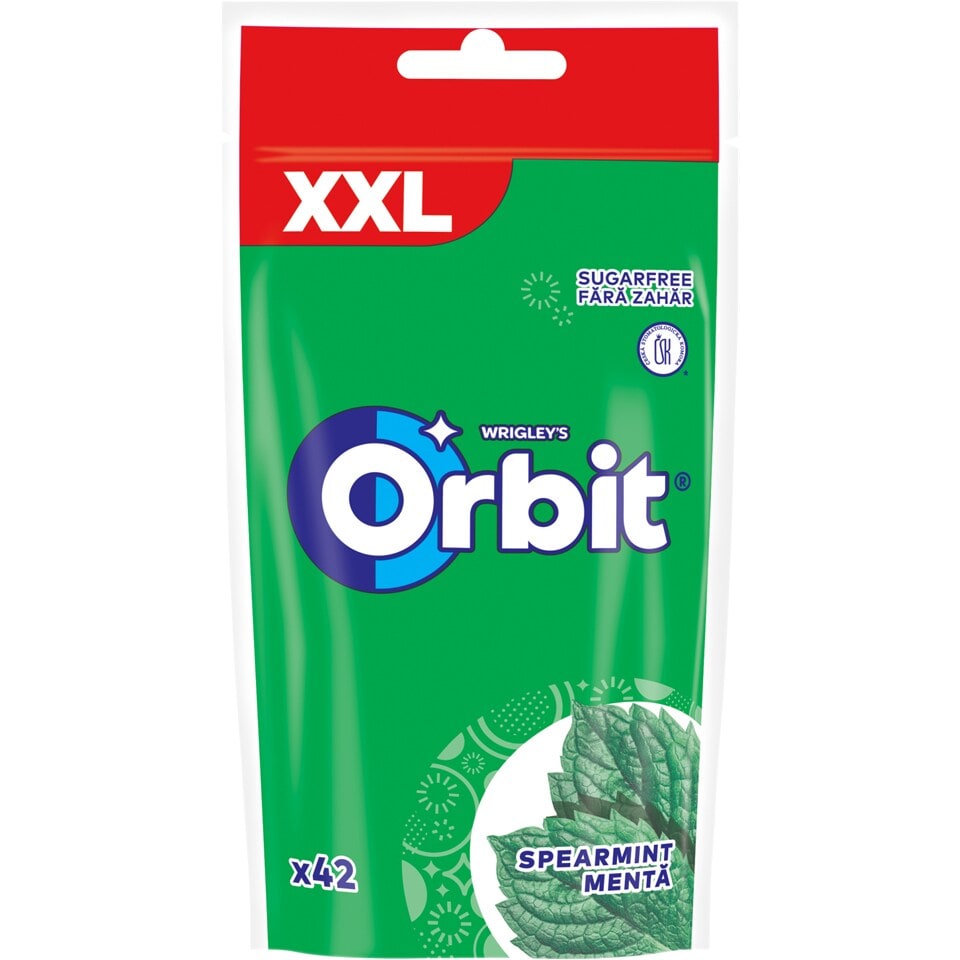 Orbit | Guma de mestecat Spearmint 58g | Mega-image